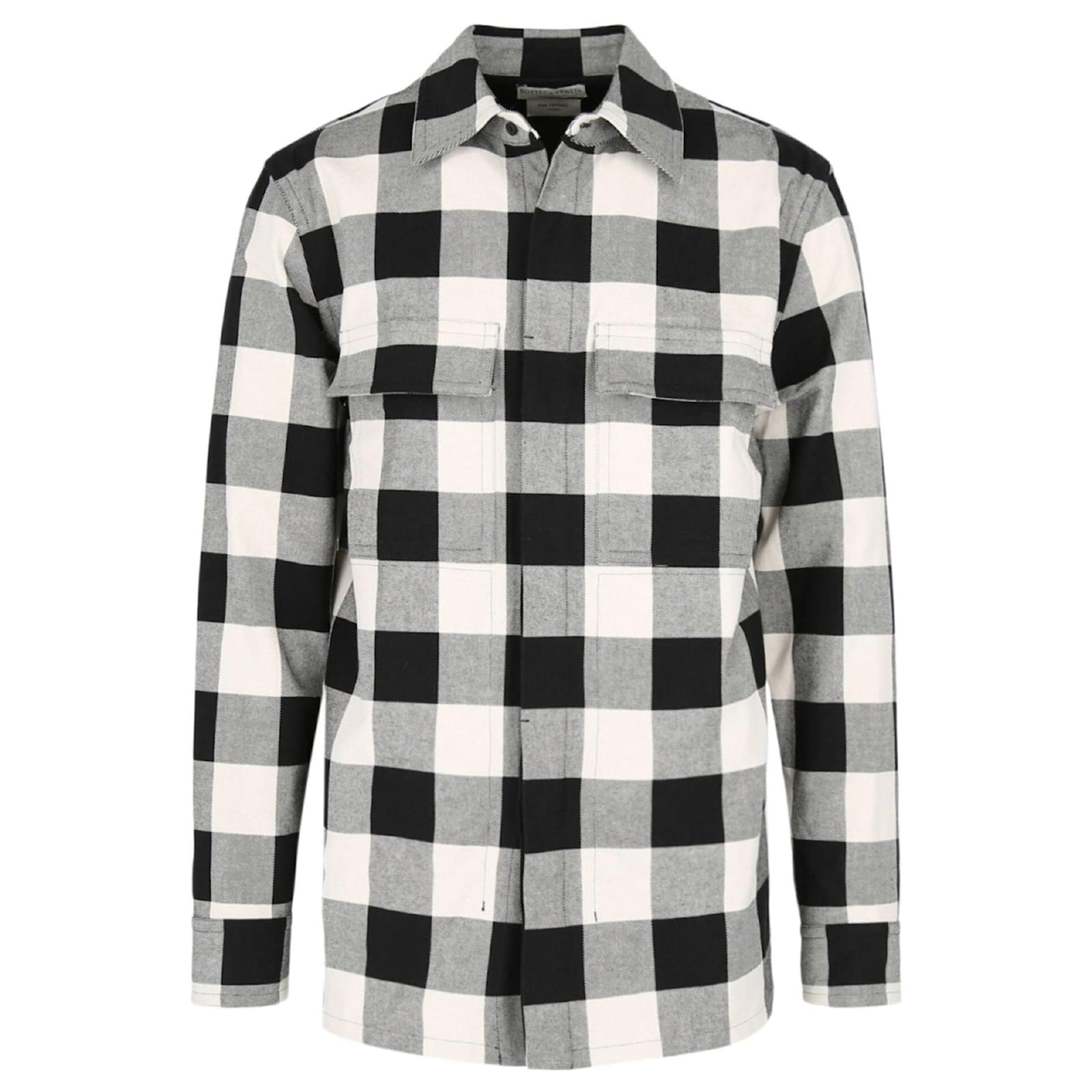 Bottega Veneta Oversized Long Sleeve Check Overshirt Multiple colors ...