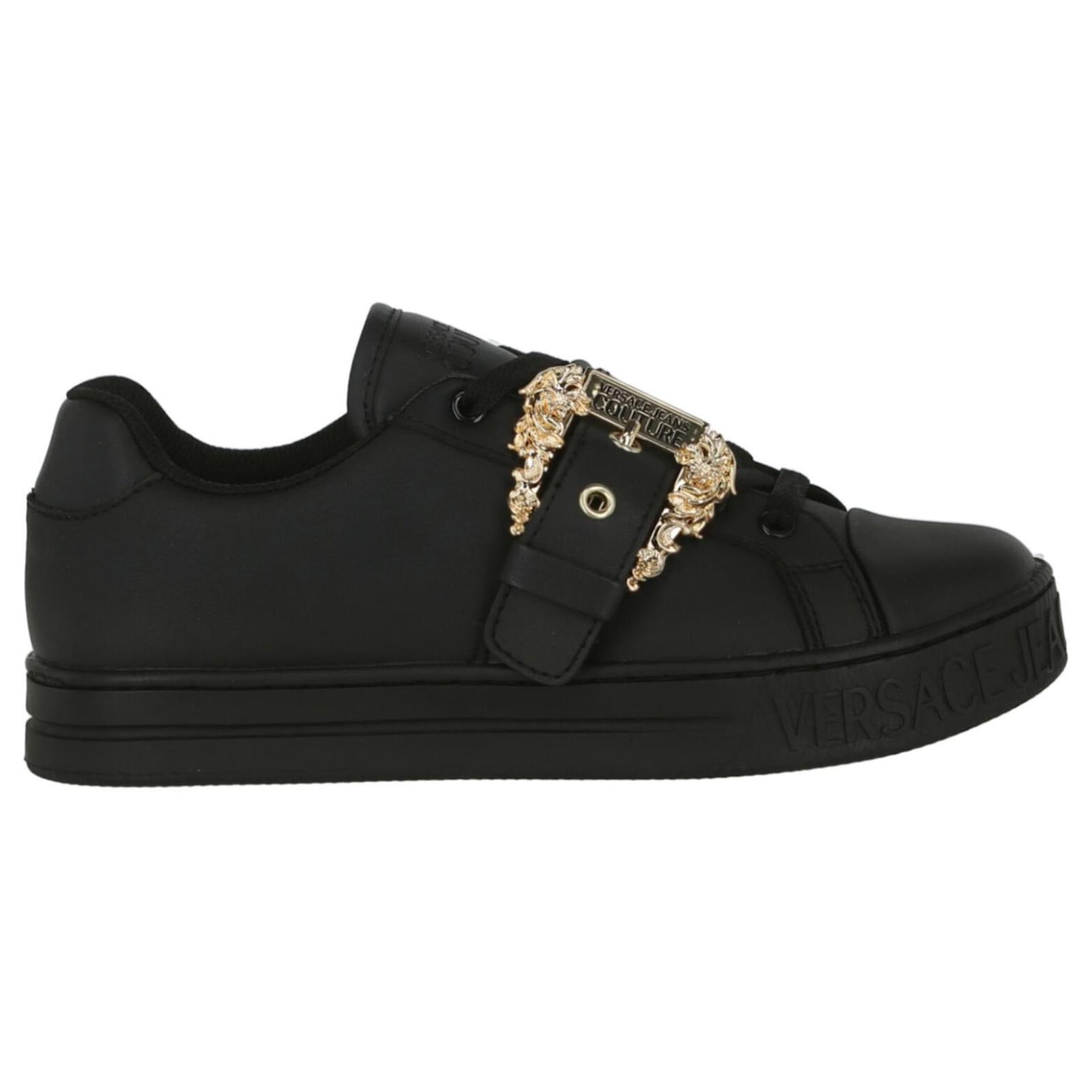 Versace Jeans Couture Versace Jeans Baroque Strap Sneakers Black ref ...
