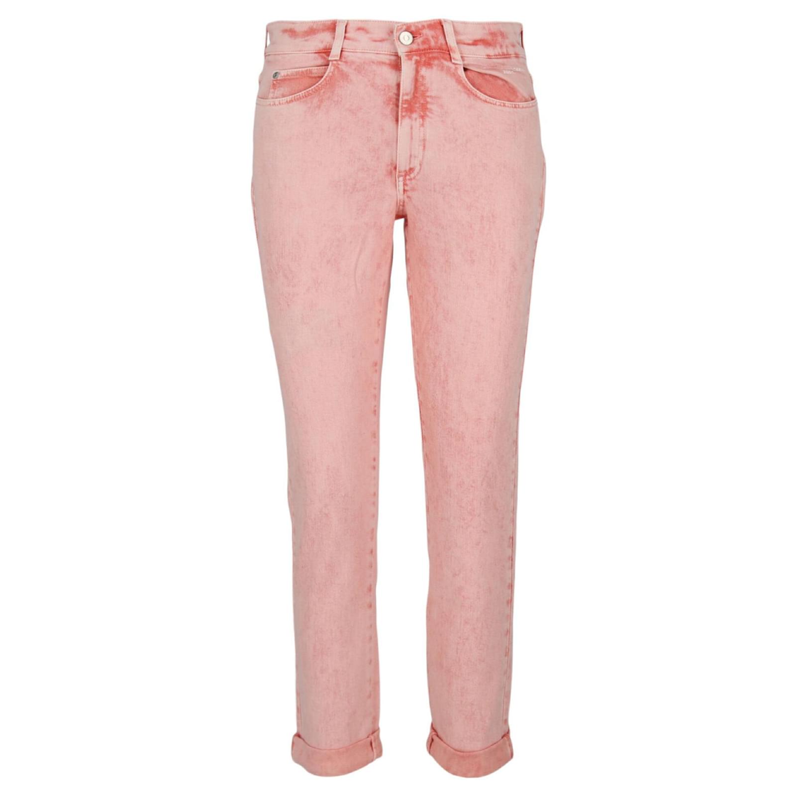 Stella Mc Cartney Stella McCartney Faded Boyfriend Slim Jeans Orange ...