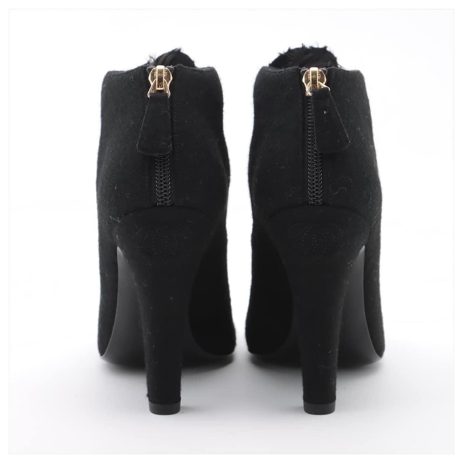 *Botines de tela Cocomark de CHANEL 36C Estrella de diamantes de ...