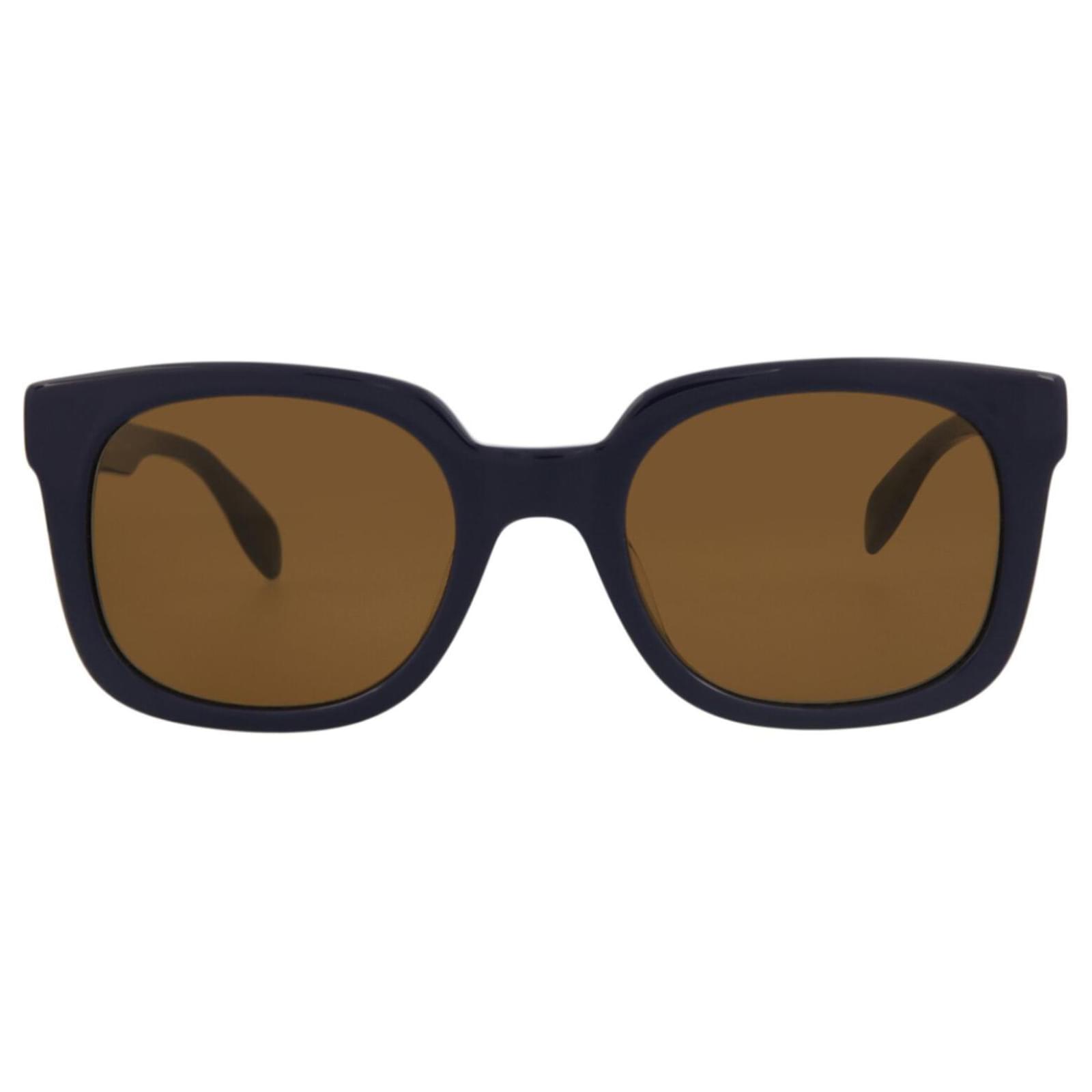 Alexander Mcqueen Square-Frame Acetate Sunglasses Blue Cellulose fibre ...