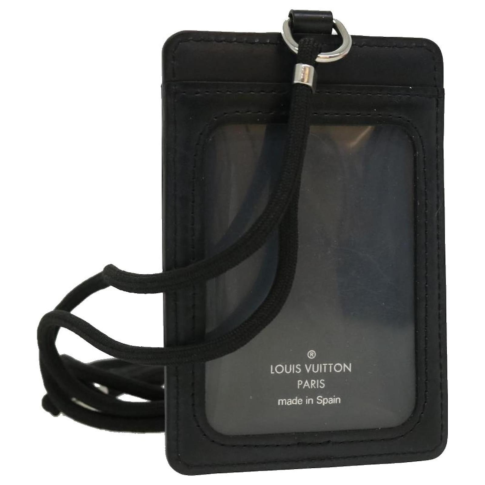 LOUIS VUITTON Portatarjetas de identificación Damier Graphite N64001 LV ...