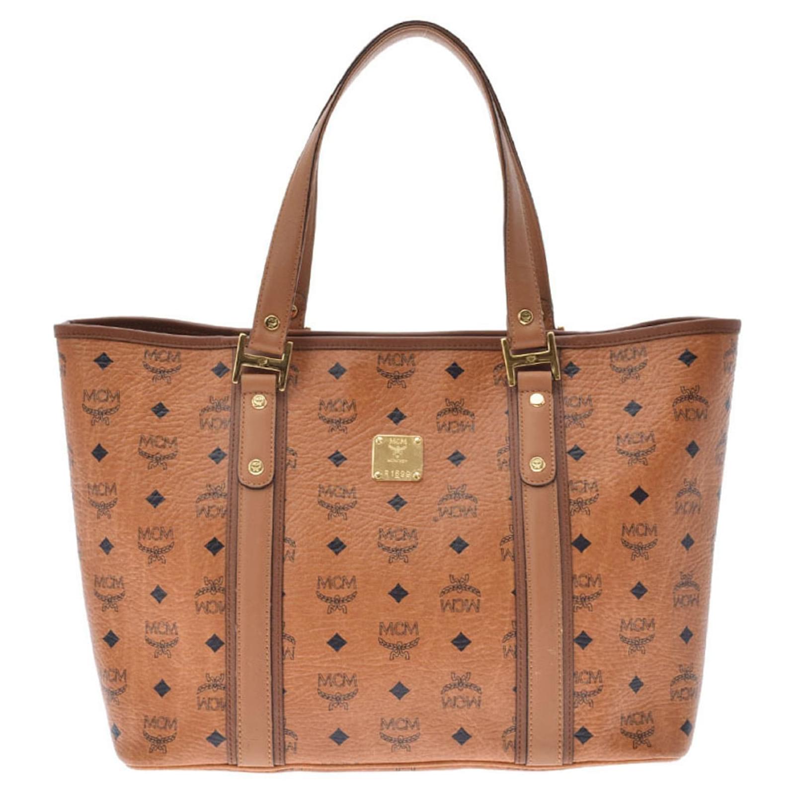 MCM Visetos Brown Pony-style calfskin ref.706133 - Joli Closet