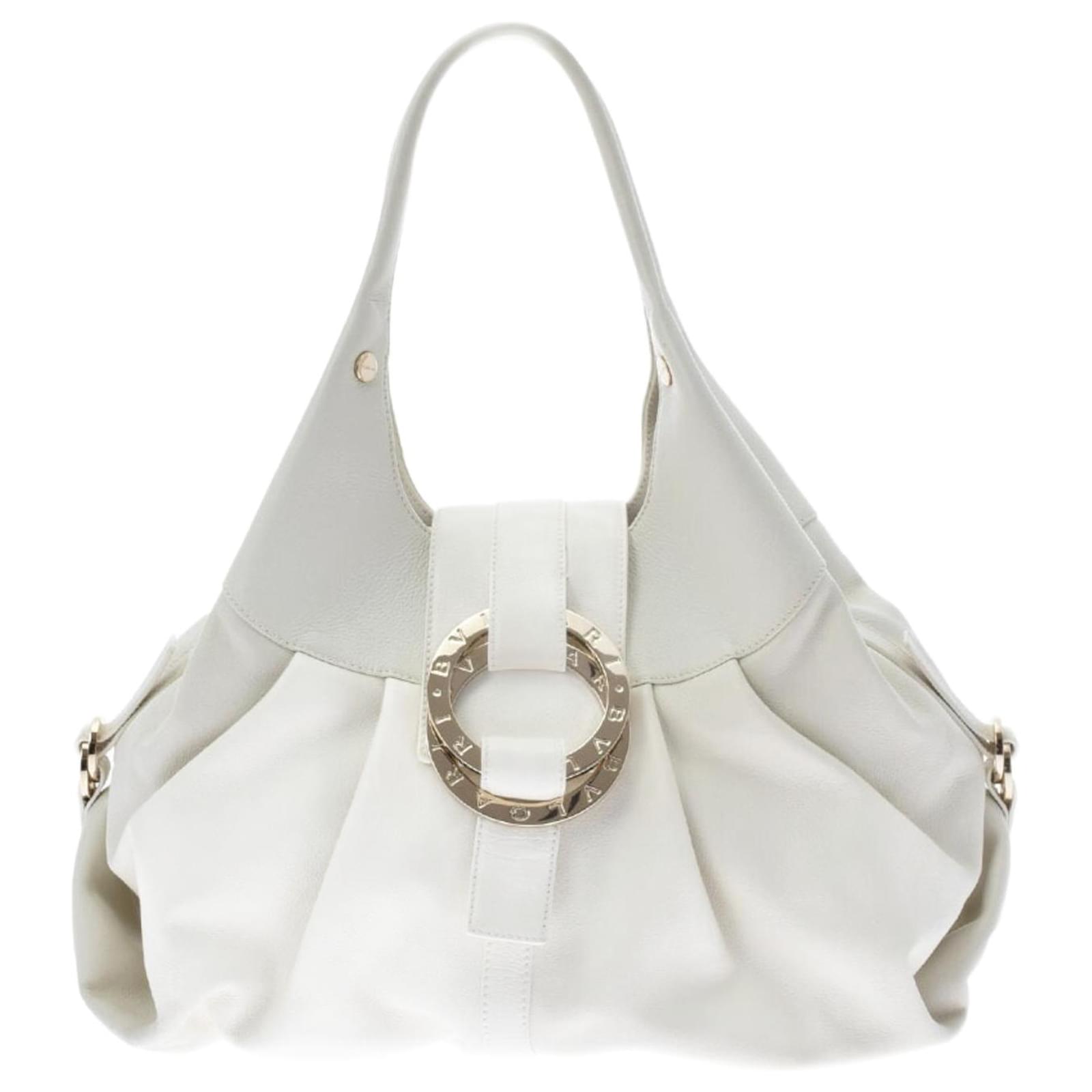 Bulgari Bvlgari Chandra White Leather ref.706136 - Joli Closet