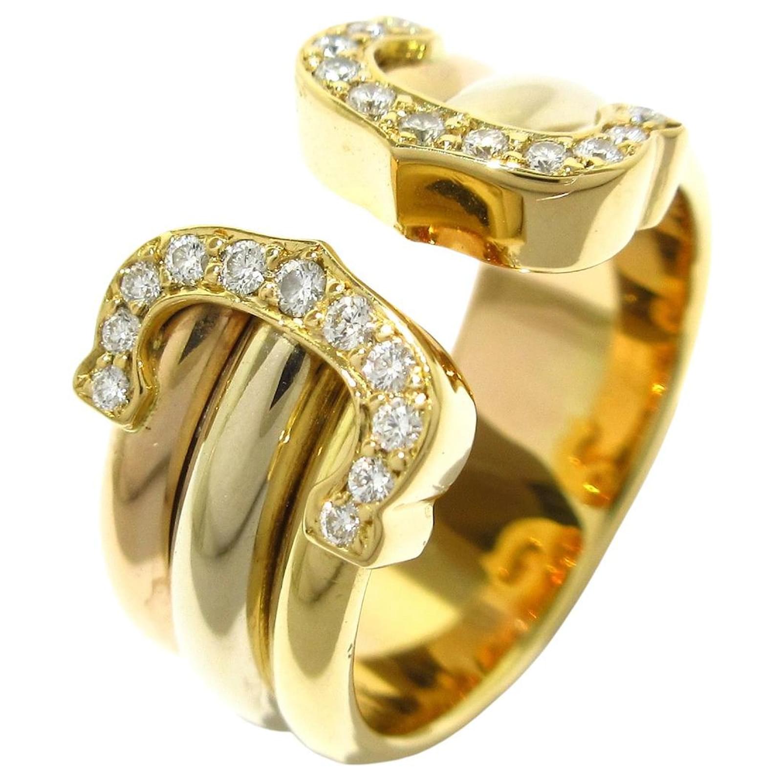 cartier 2C C2 Or jaune Doré ref.706290 - Joli Closet