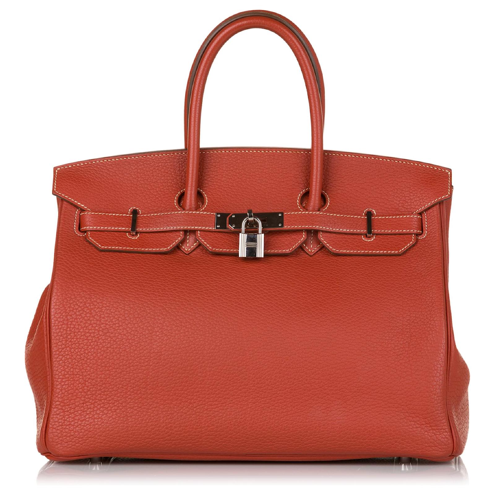 Hermès Hermes Red Togo Birkin 35 Leather Pony-style calfskin ref.707406 ...