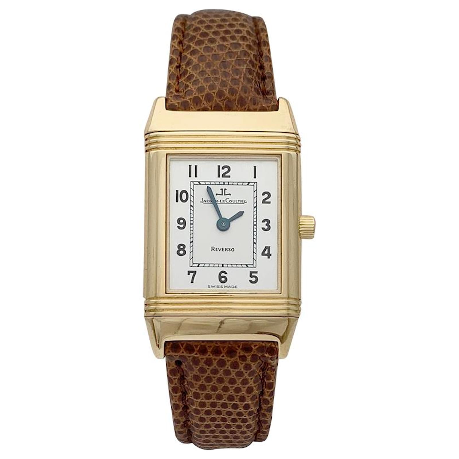Jaeger Lecoultre Jaeger-Lecoultre watch, "Reverso", yellow gold and ...