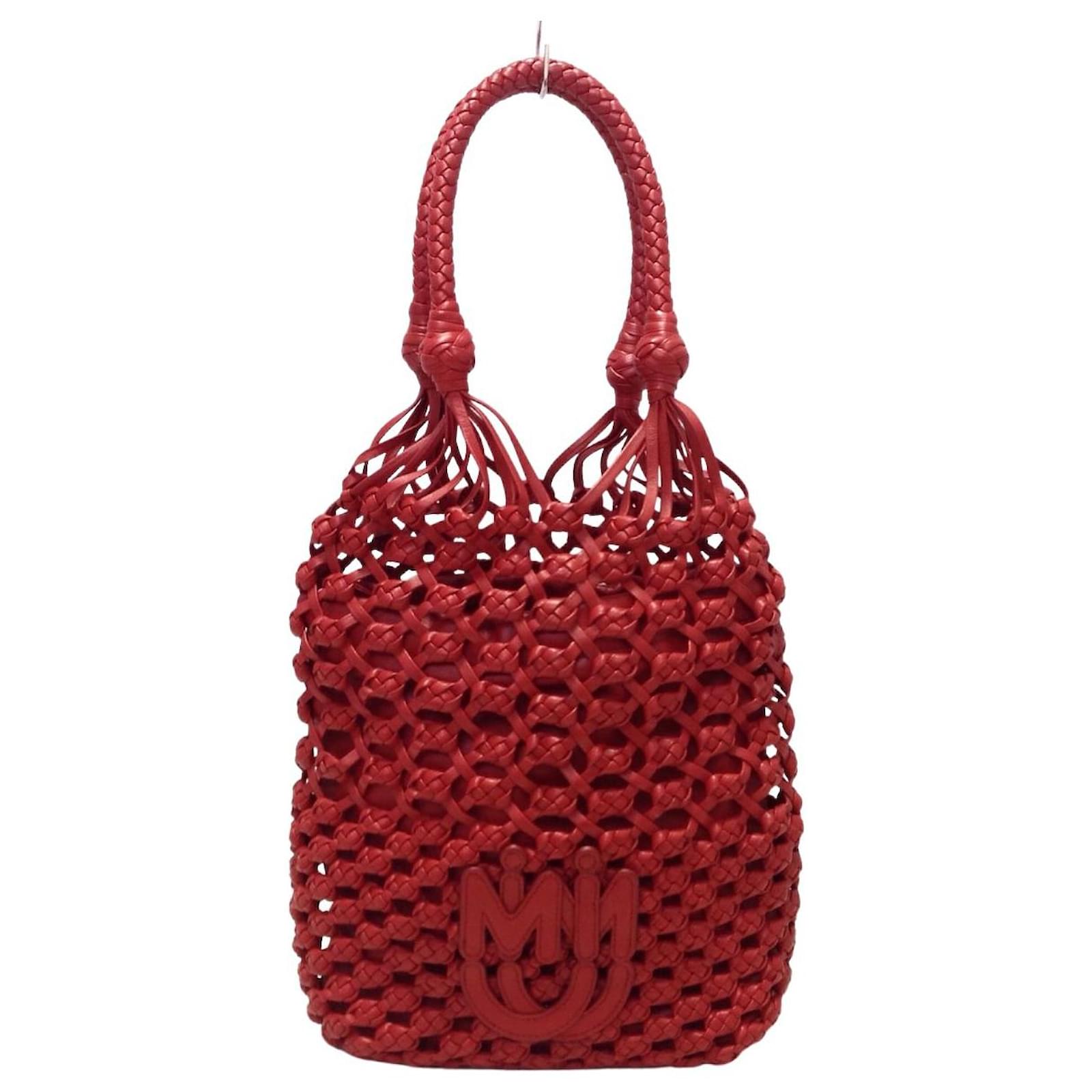 miu miu Red Leather ref.709768 - Joli Closet