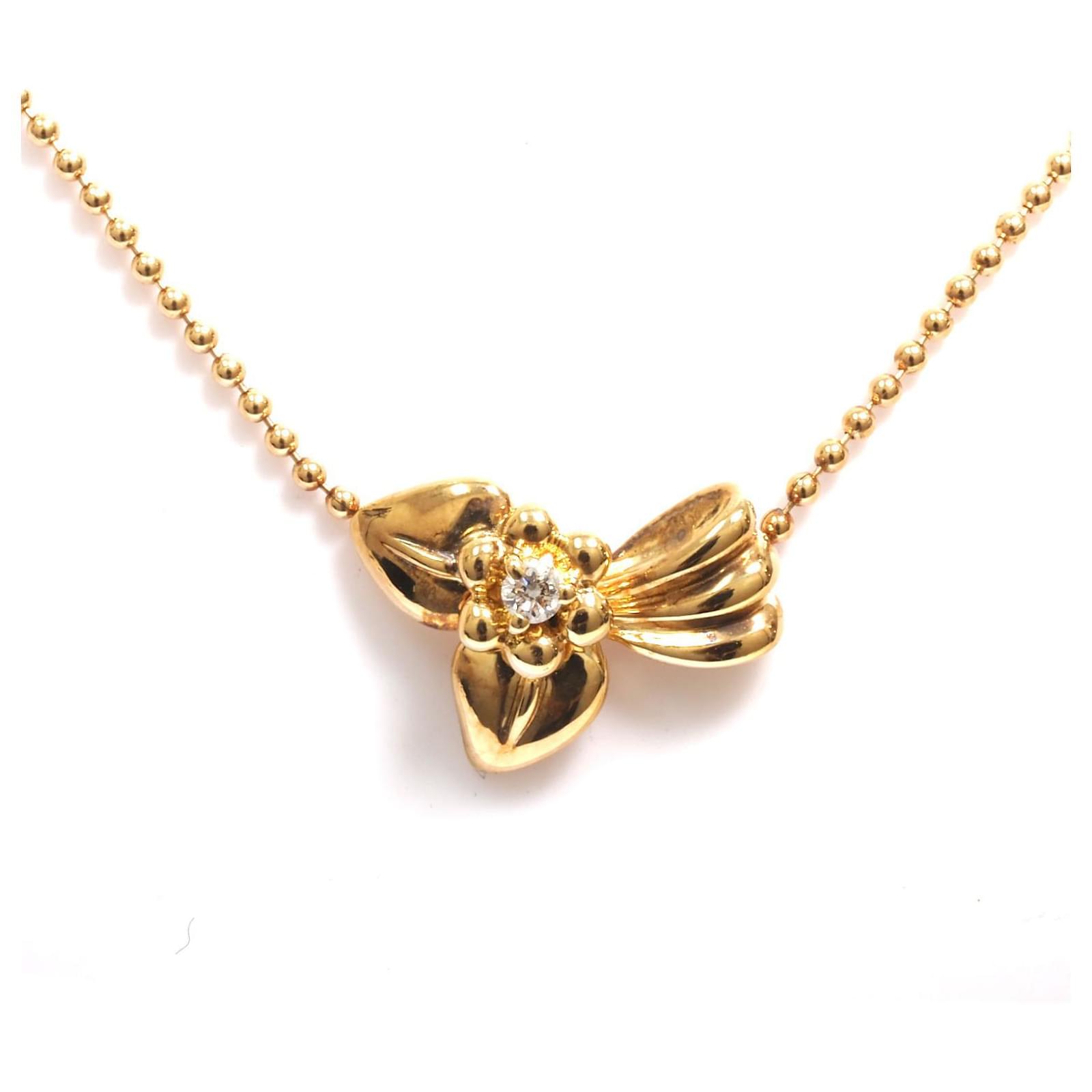 Collier Christian Dior Or jaune Bijouterie dorée ref.711143 - Joli Closet