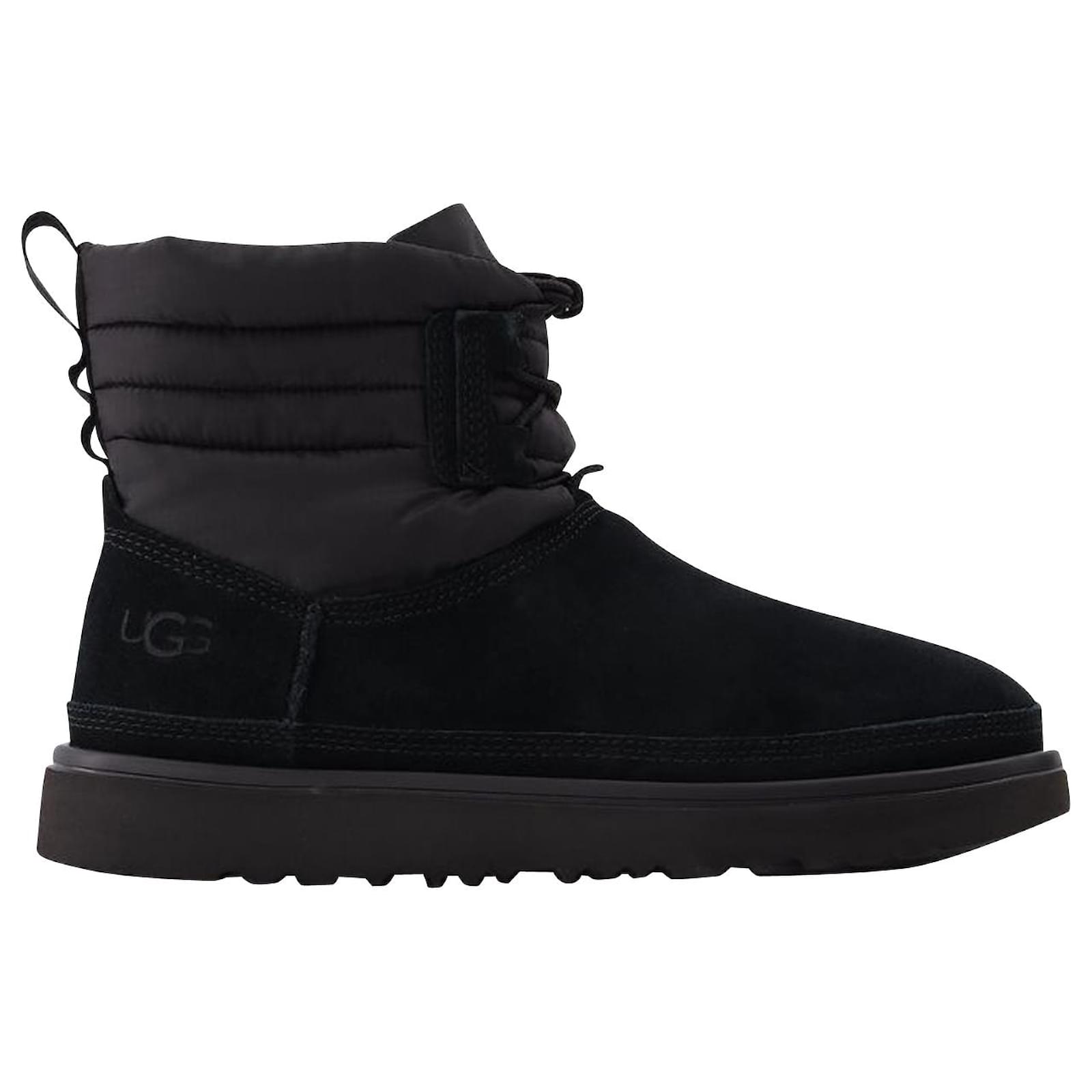 Ugg Classic Mini Lace-up Men Synthetic, black ref.711160 - Joli Closet