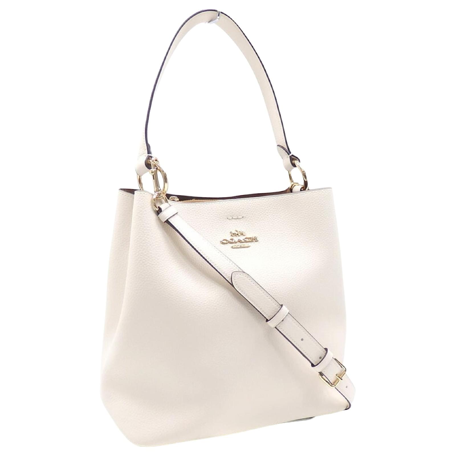 Coach Mollie White Leather ref.711390 - Joli Closet