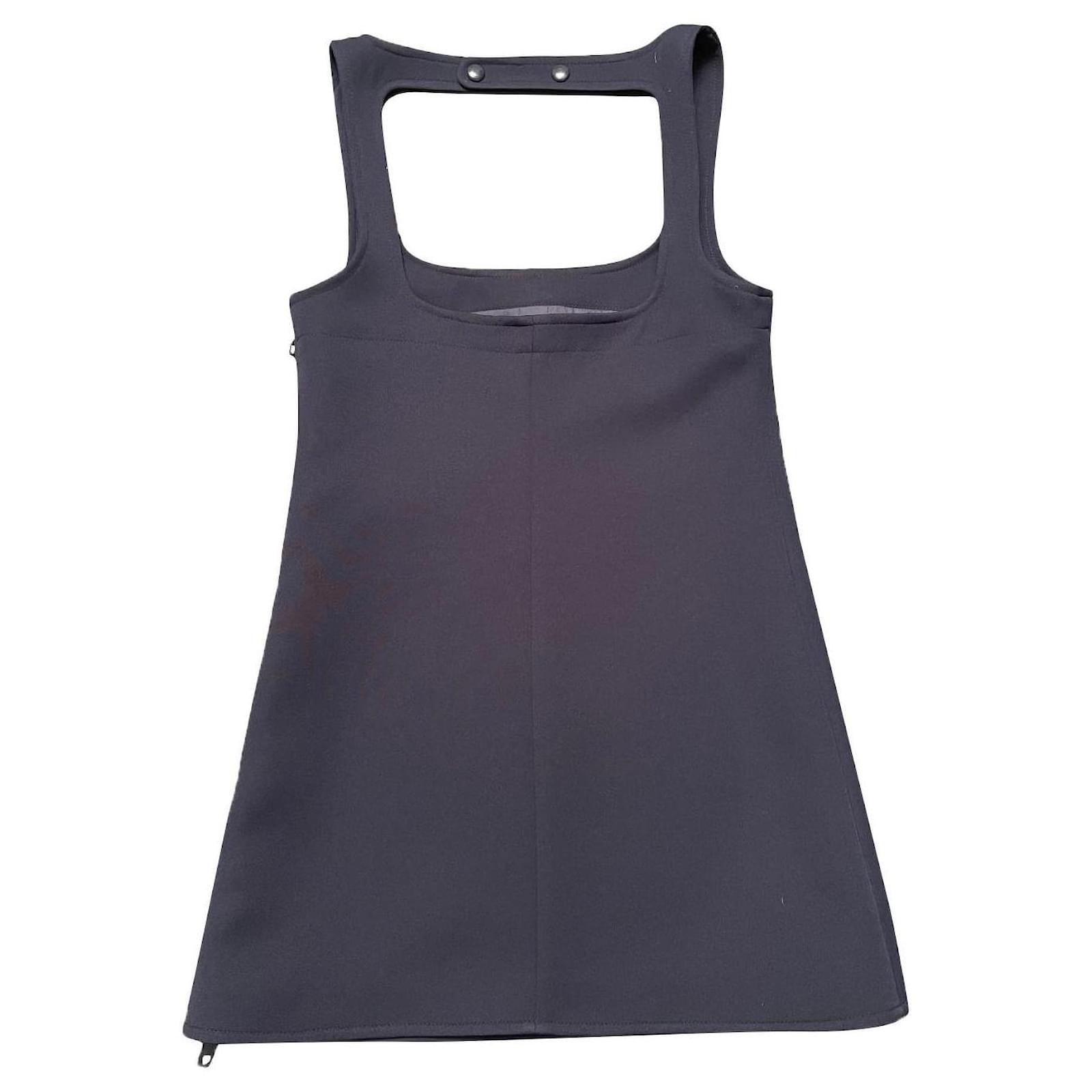 Courreges Robes Polyester Acetate Bleu foncé ref.712583 - Joli Closet