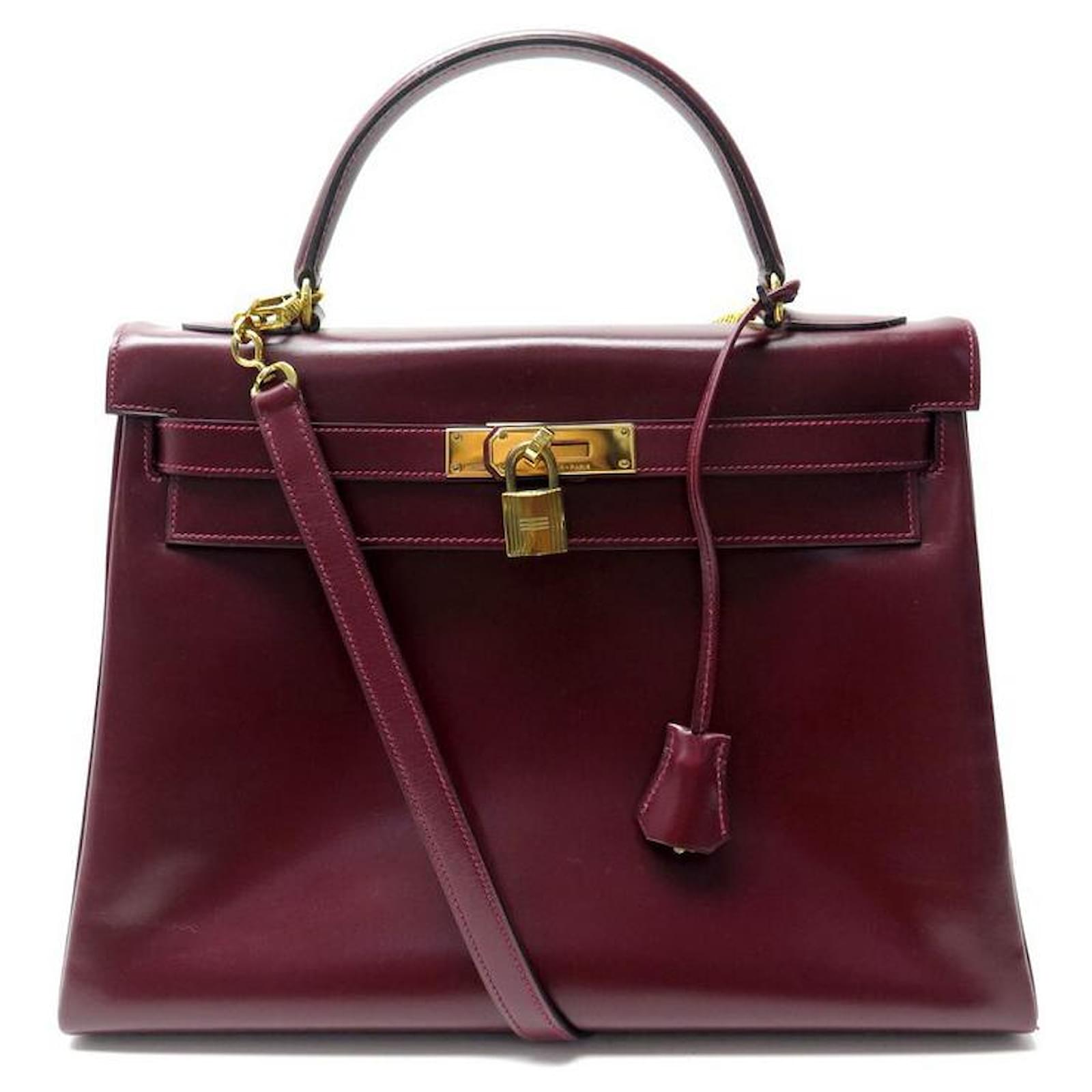 Hermès NOVA BOLSA VINTAGE HERMES KELLY 32 CAIXA VERMELHA CROSSBODY DE ...