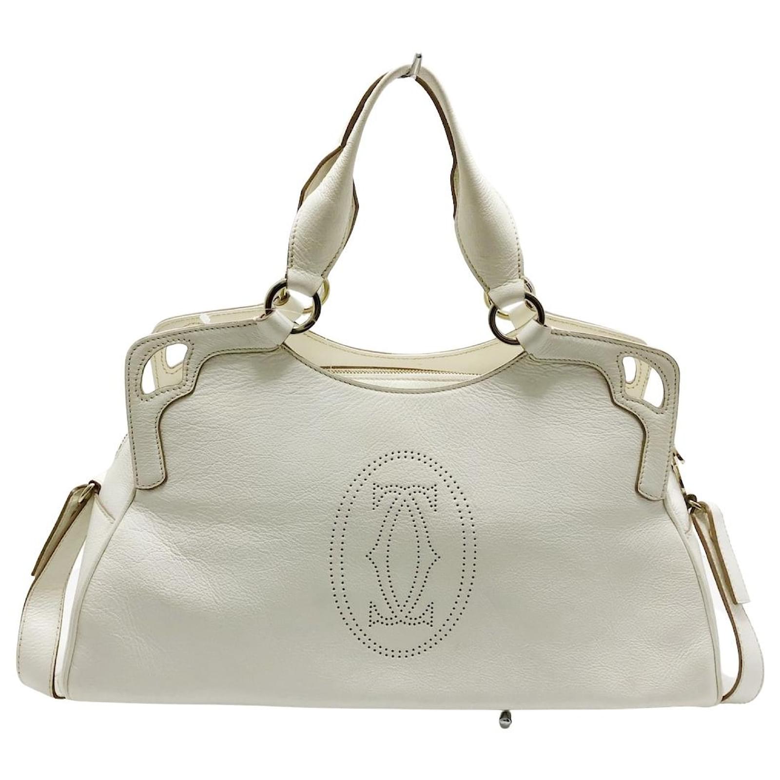 Cartier Marcello Beige Leather ref.714943 - Joli Closet