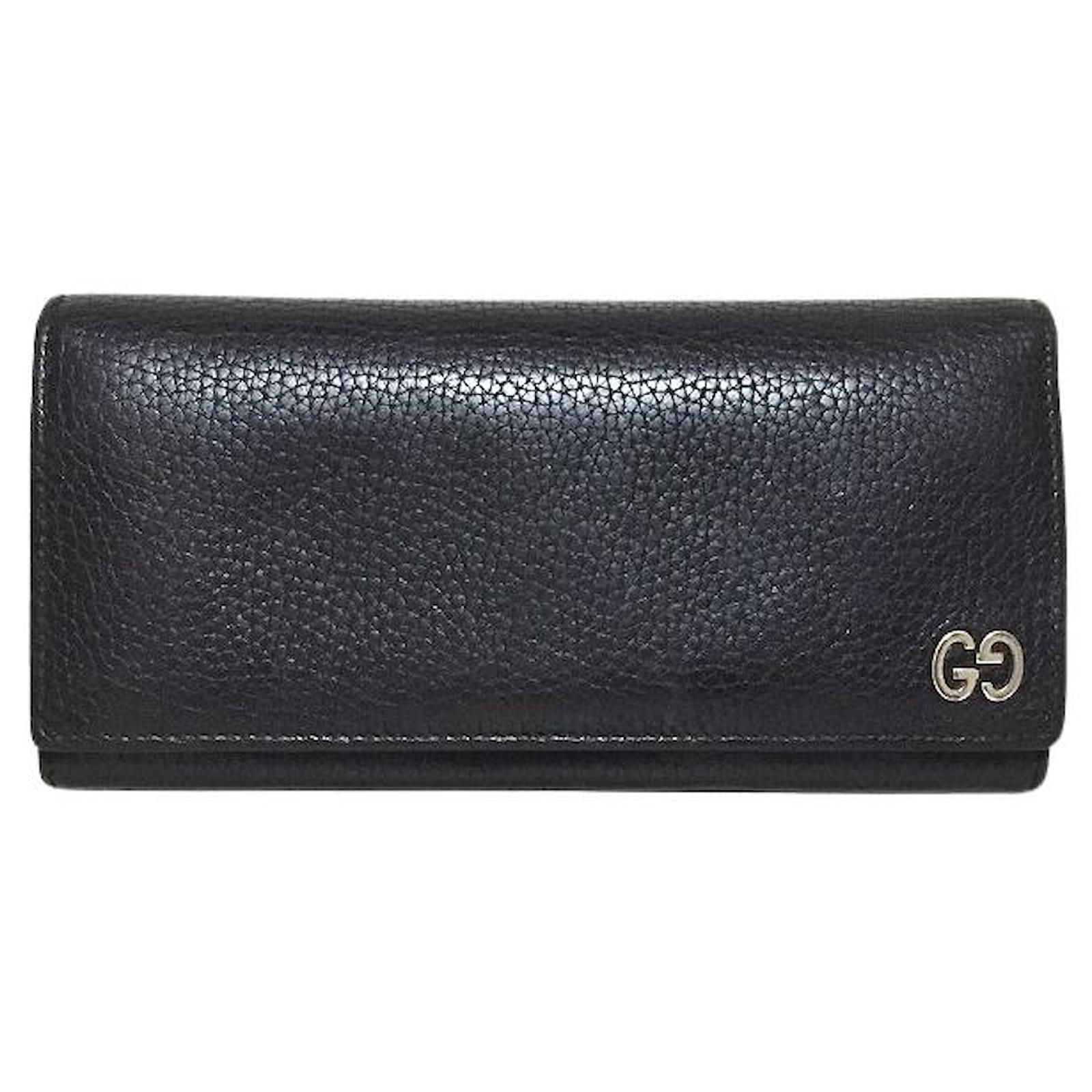 Gucci lined g Black Leather ref.715566 - Joli Closet