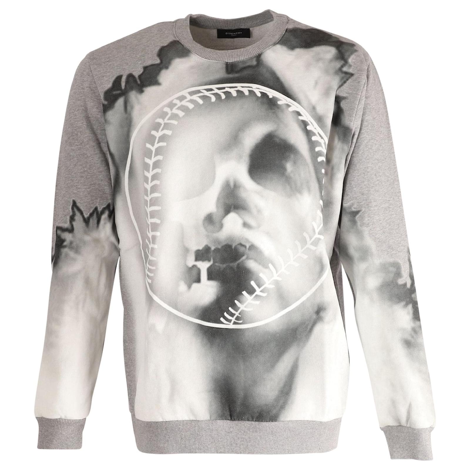 Givenchy Skull Sweatshirt in Grey Print Cotton ref.715953 - Joli Closet