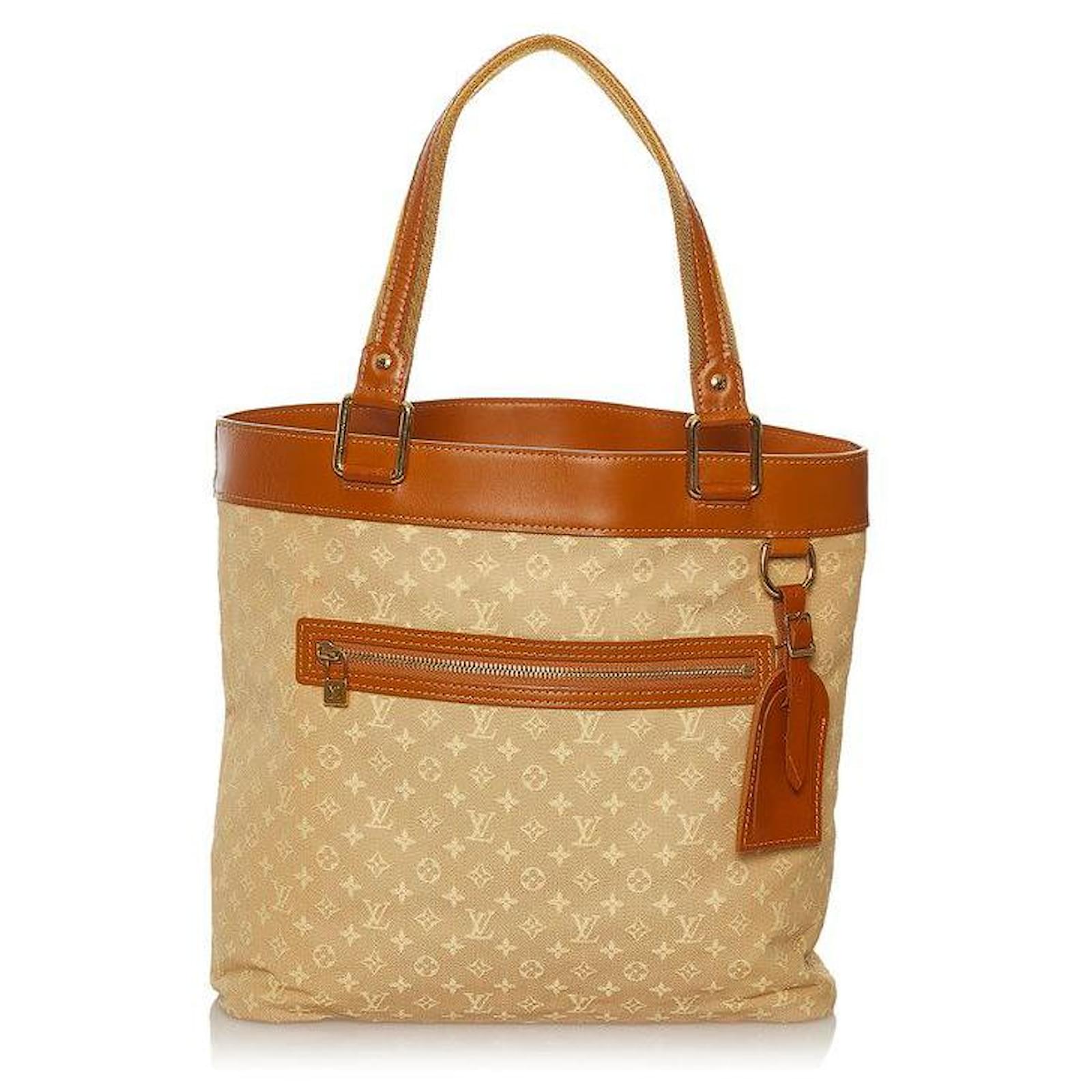 louis vuitton Monogram Mini Lin Lucille GM brown Cloth ref.717573 ...
