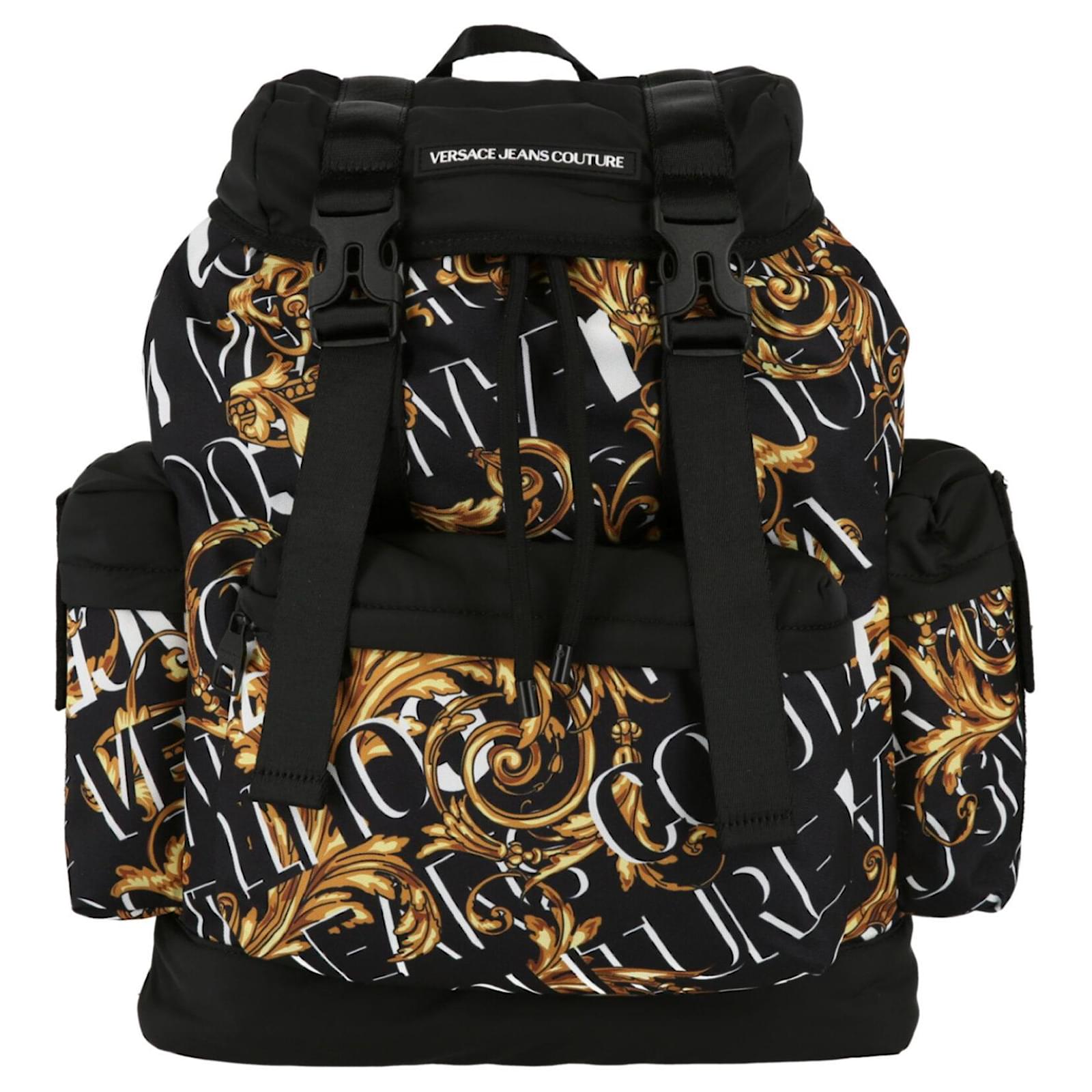 Versace Jeans Couture Versace Jeans Baroque-Print Logo Backpack ...