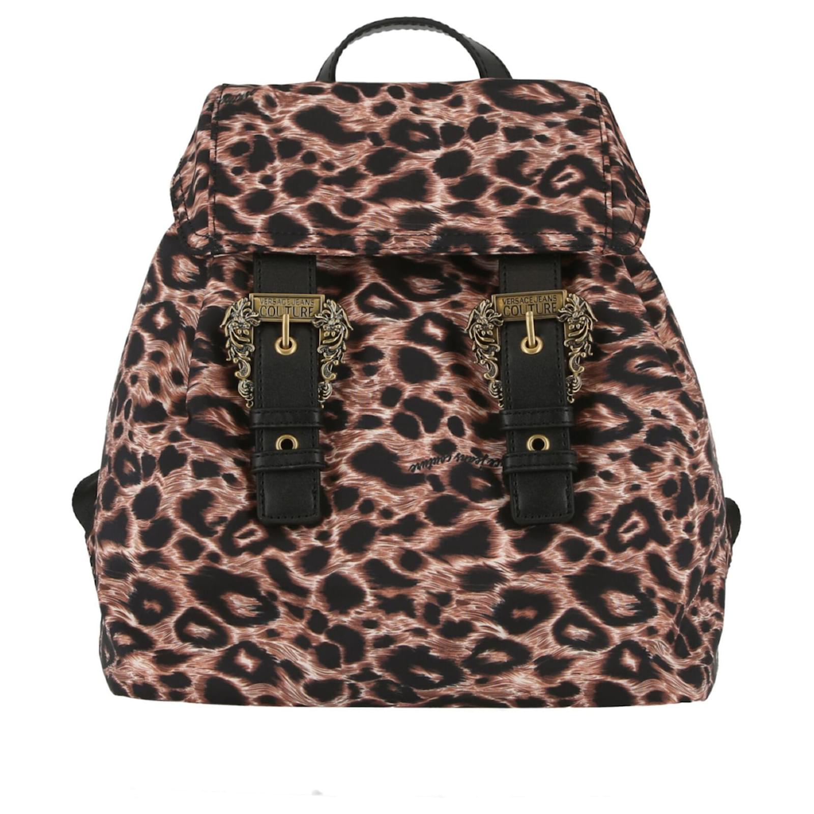 Versace Jeans Couture Versace Jeans Leopard-Print Nylon Backpack ...