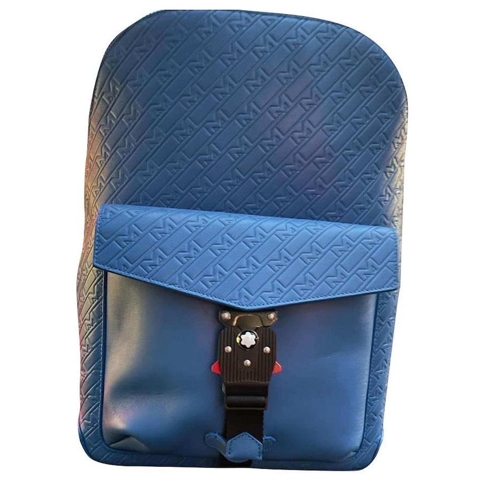 Montblanc Bags Briefcases Blue Leather ref.719462 - Joli Closet