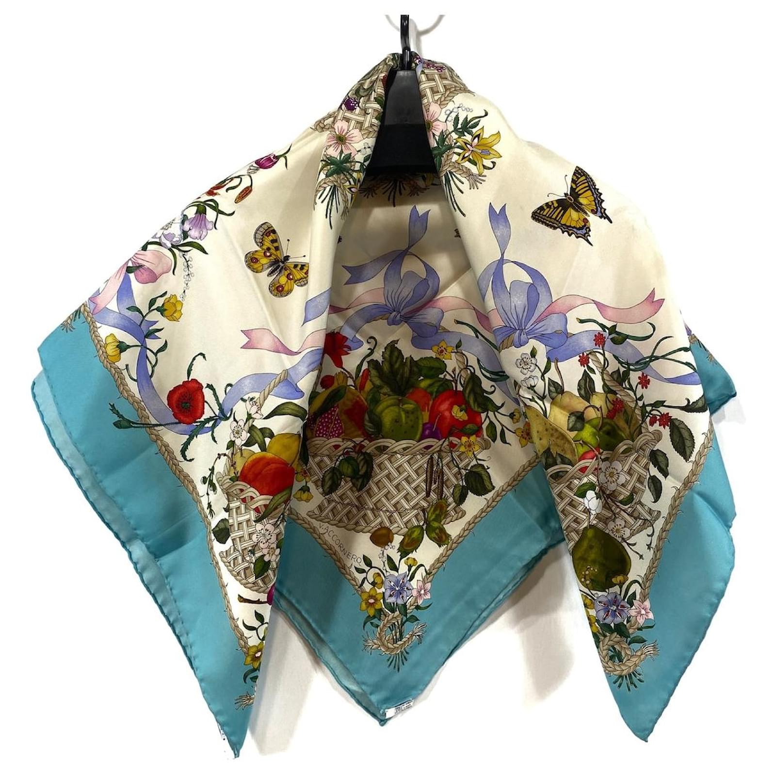 gucci Blue Silk ref.720180 - Joli Closet