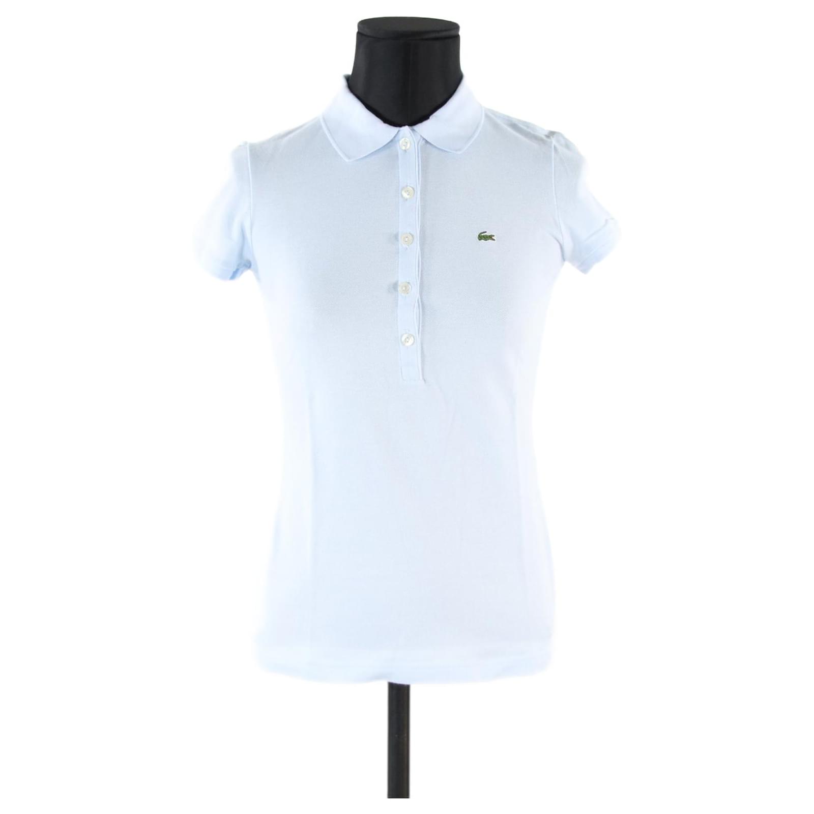 Top Lacoste 36 Blue Cotton ref.720422 - Joli Closet