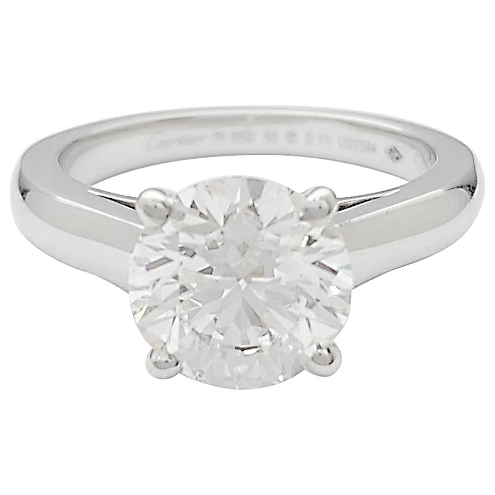 Solitaire Cartier, "1895", platine. ref.721007 - Joli Closet