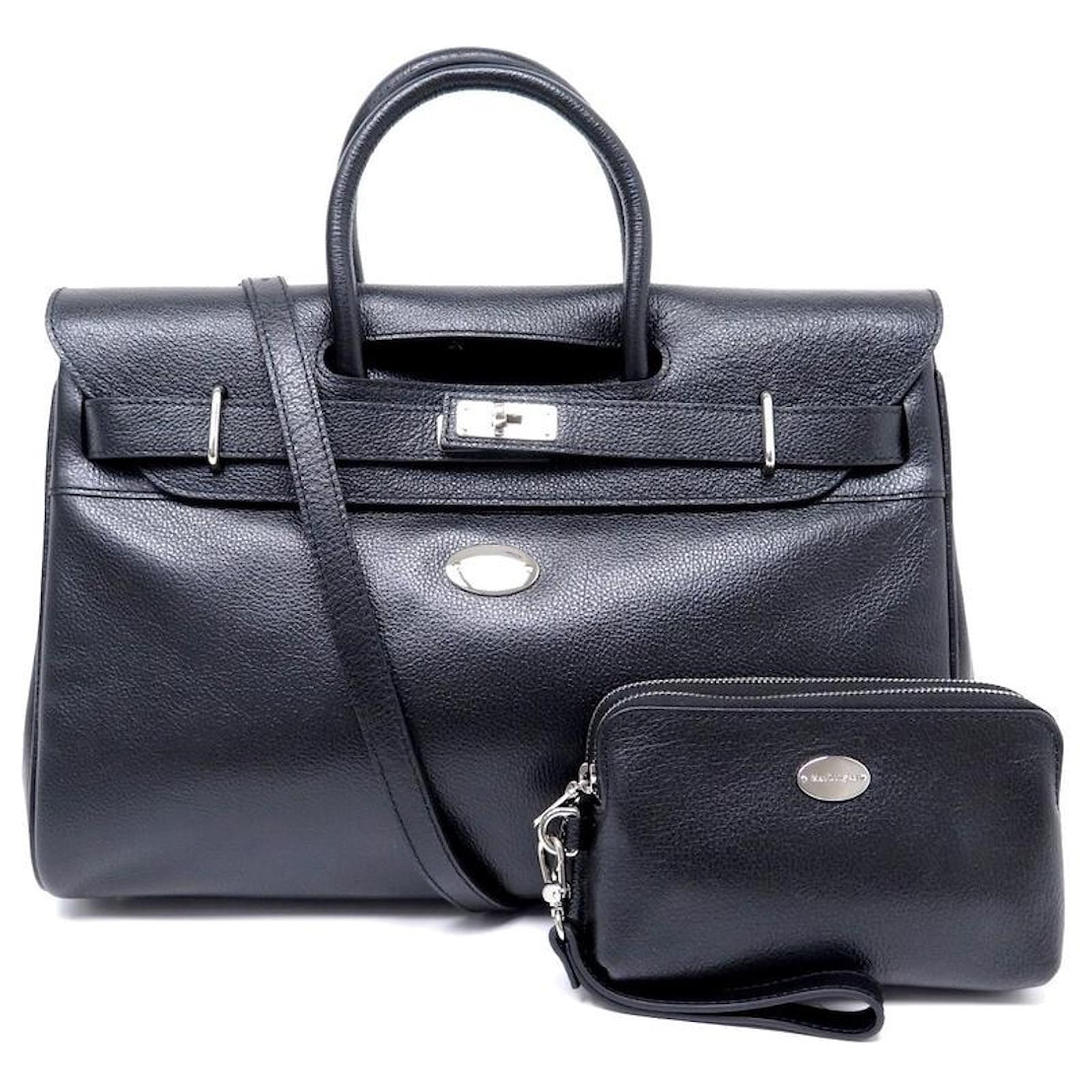 NEW MAC DOUGLAS LARGE PYLA BUNI SHOULDER BAG + DRAGONNE POUCH Black ...