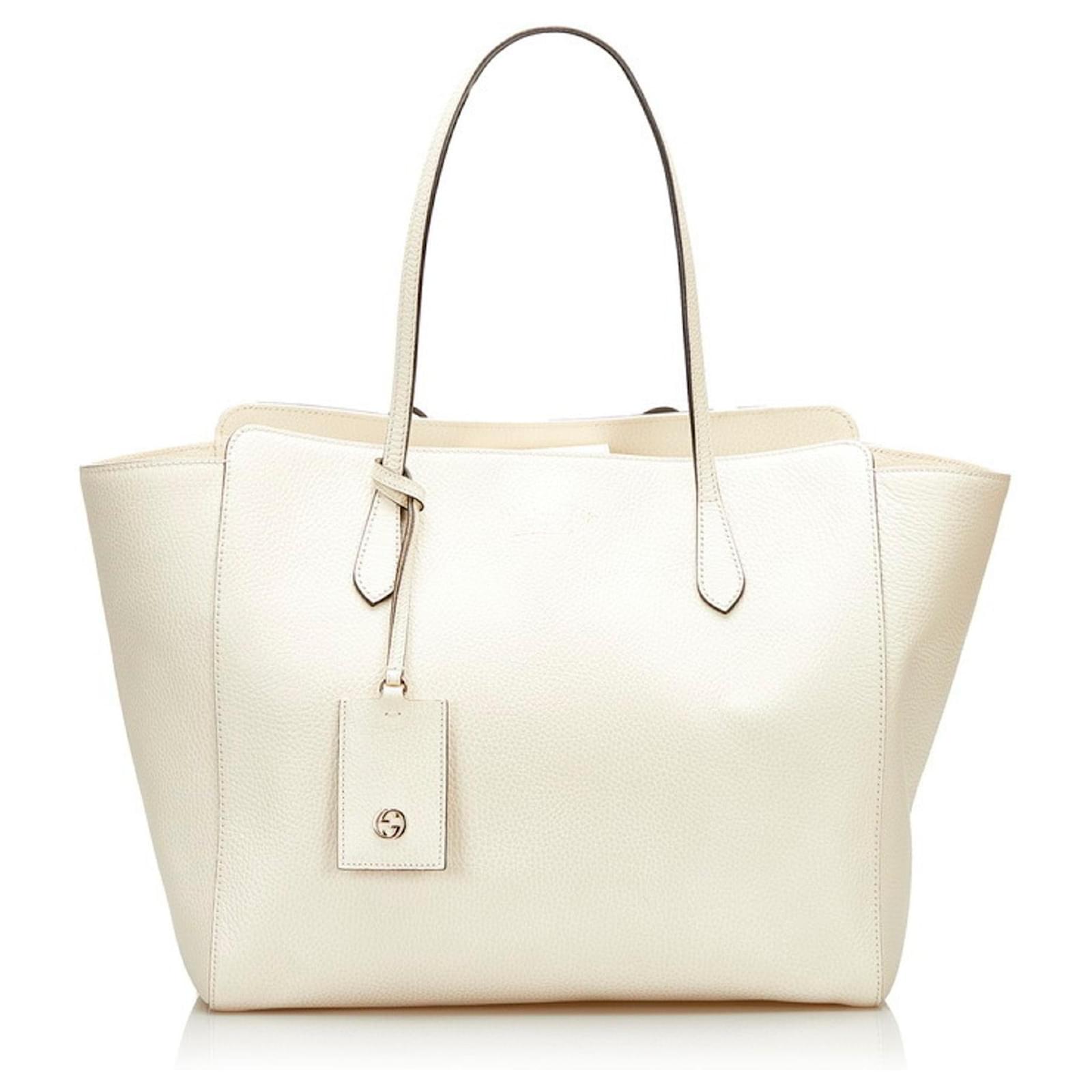 Gucci Swing White Leather ref.722488 - Joli Closet