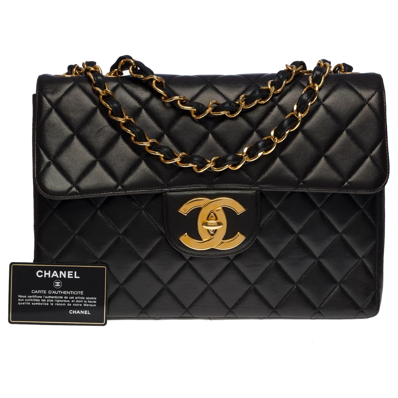 Majestätische und außergewöhnliche Chanel Timeless Jumbo Single Flap ...