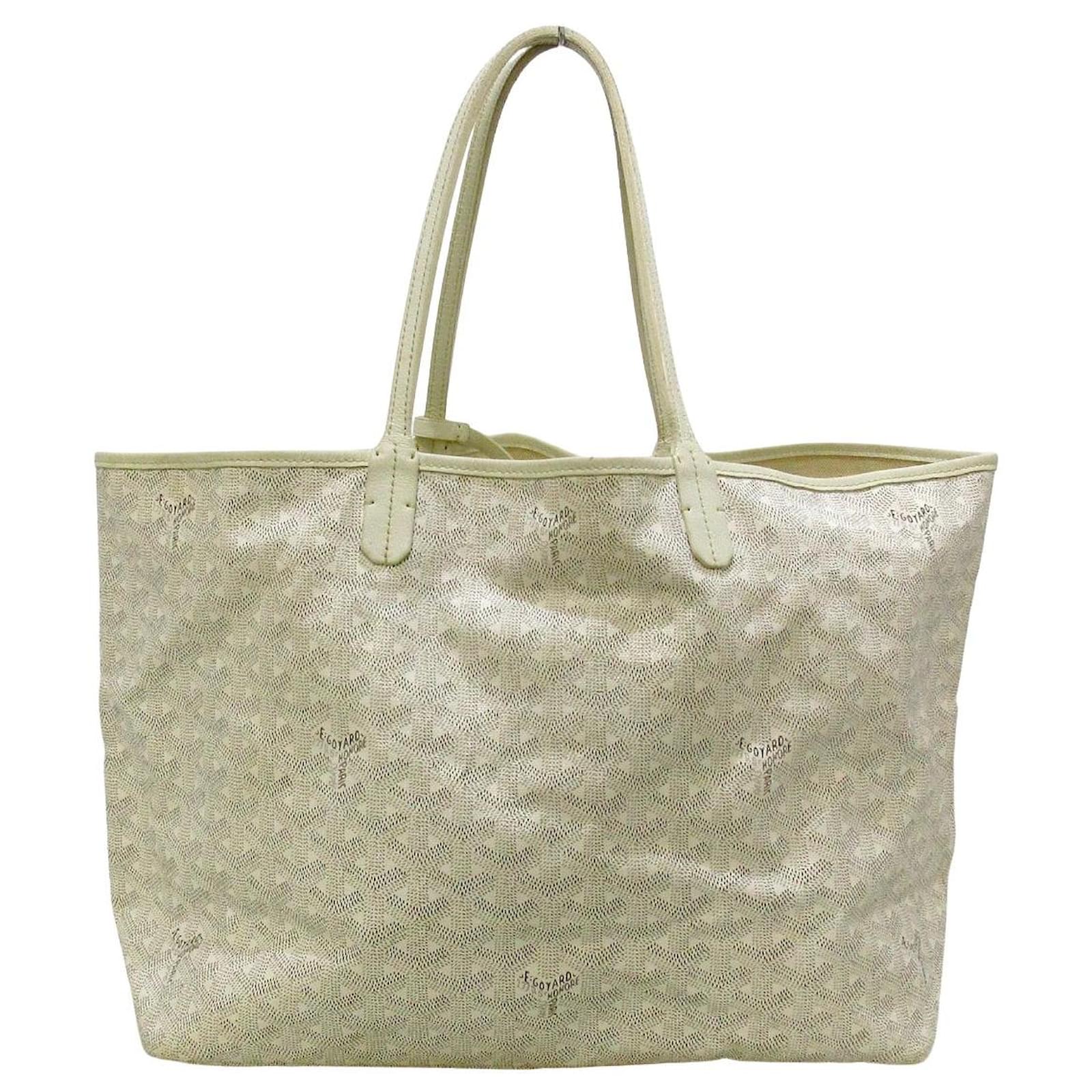 GOYARD SAINT LOUIS PM Cuir Blanc ref.725420 - Joli Closet