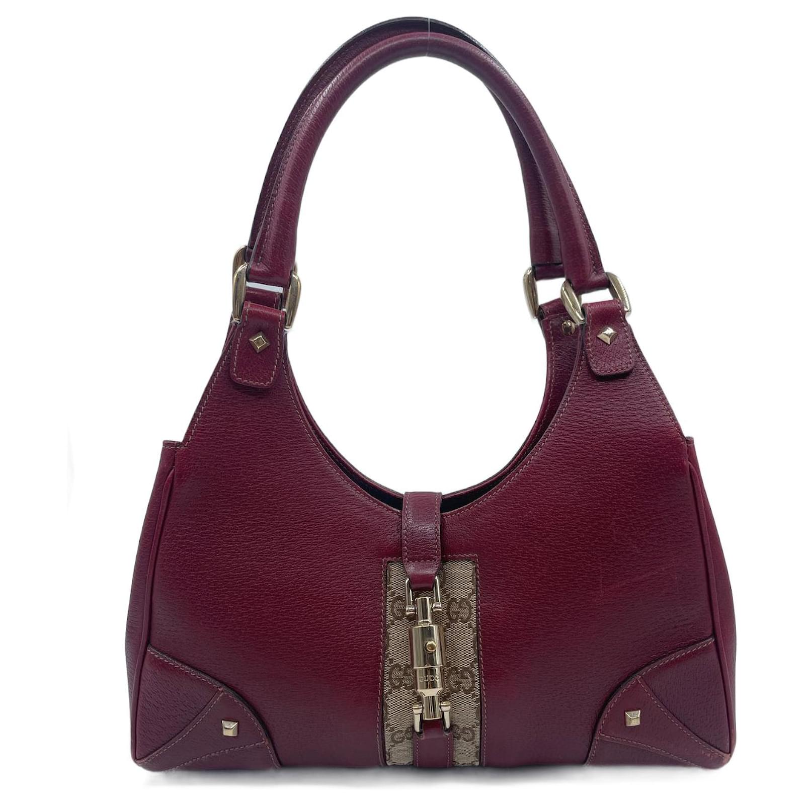 Gucci Sac Bardot en cuir rouge ref.726092 - Joli Closet