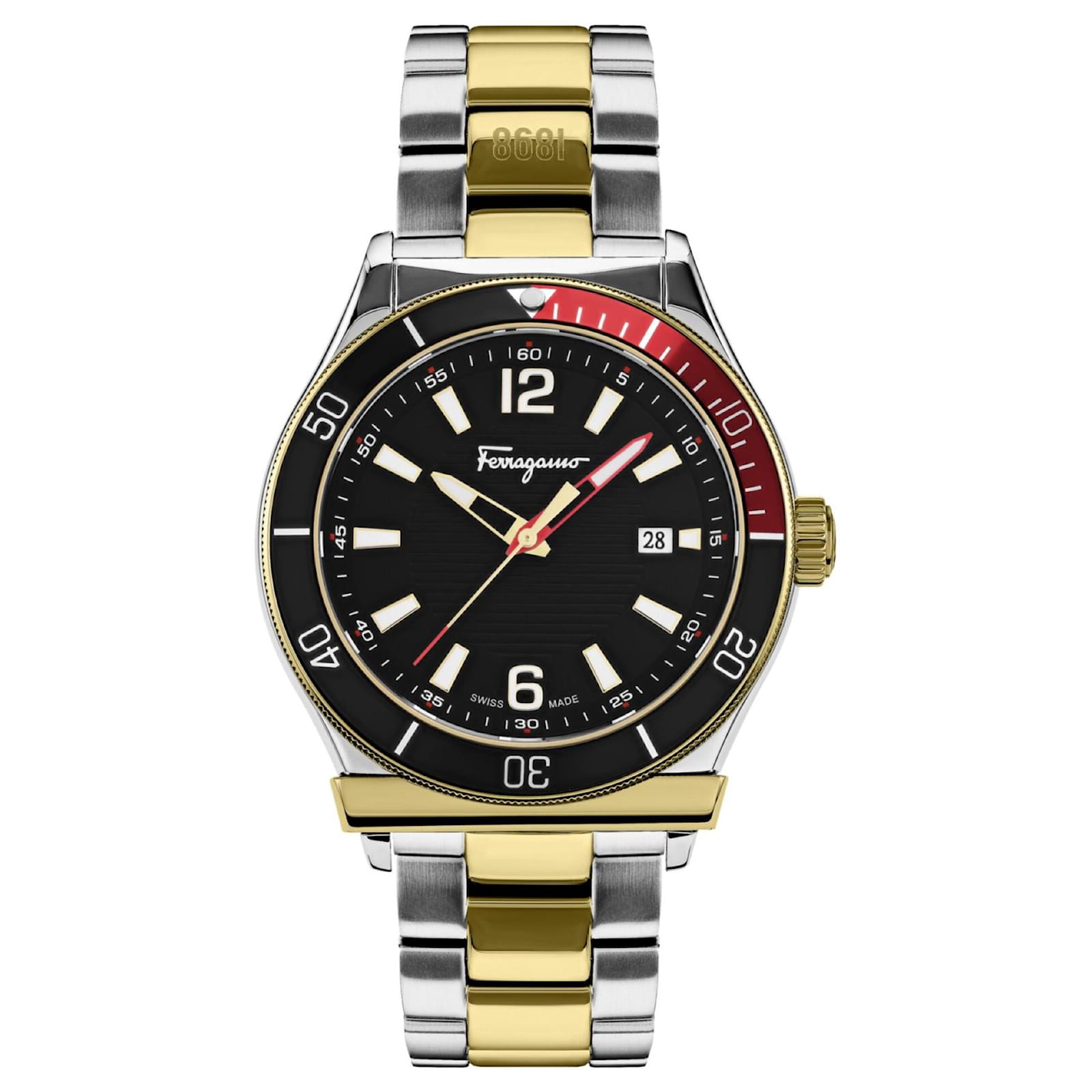 Salvatore Ferragamo Ferragamo 1898 Sport Bracelet Watch Golden Metallic ...