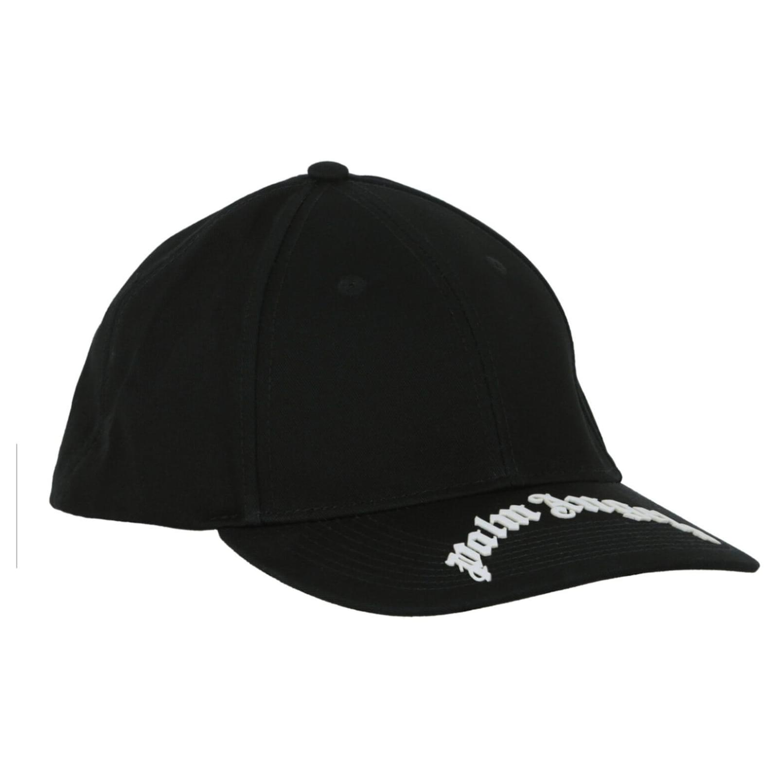 Palm Angels Classic Logo Baseball Hat Black Cotton ref.727346 - Joli Closet
