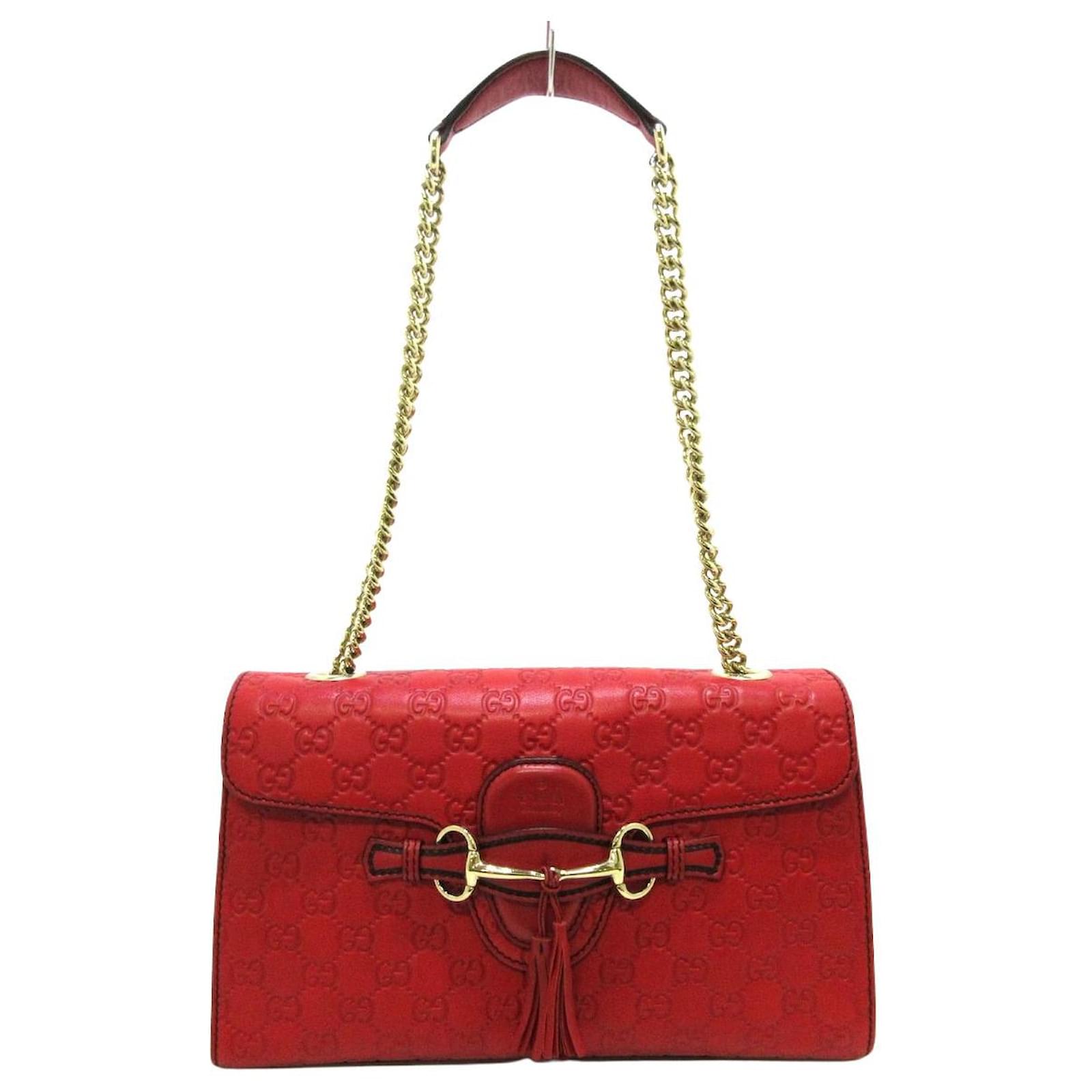 gucci Red Leather ref.728266 - Joli Closet