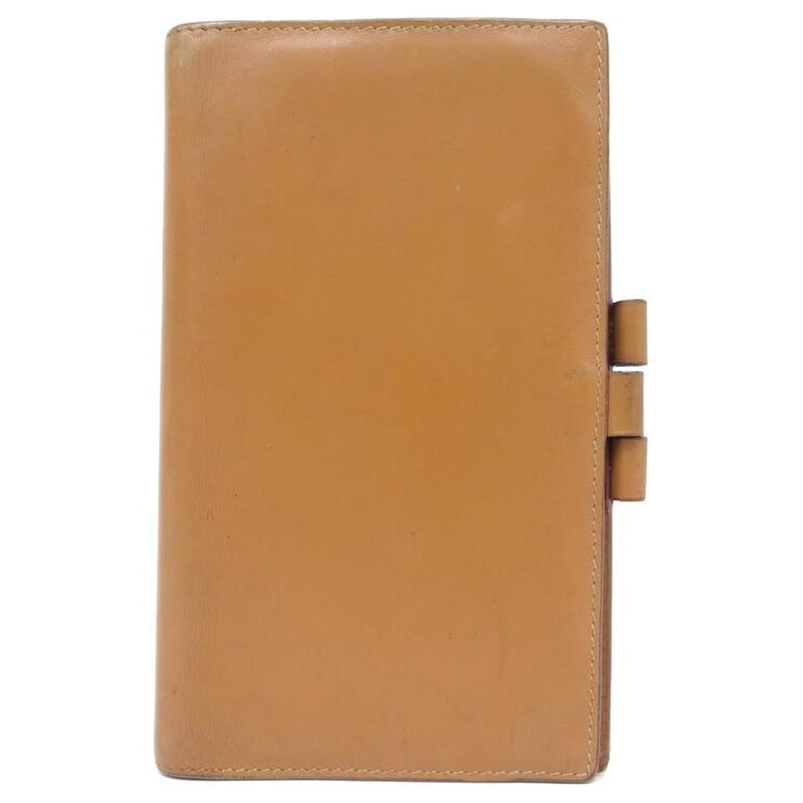 Hermès HERMES AGENDA HOLDER EPSOM GOLD LEATHER COVER DIARY HOLDER ...