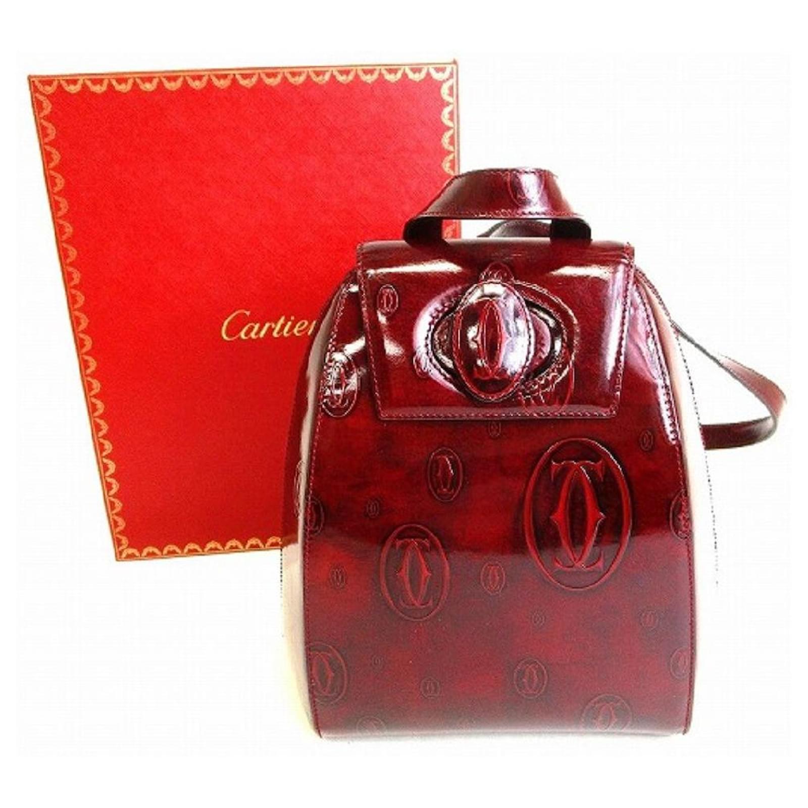 Cartier backpack Red Leather ref.728835 - Joli Closet