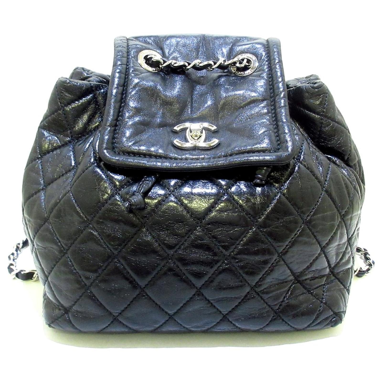 Chanel Matrasse Black Leather ref.729079 - Joli Closet