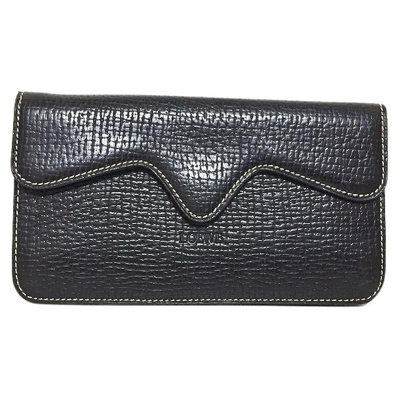 Loewe Black Leather ref.729439 - Joli Closet