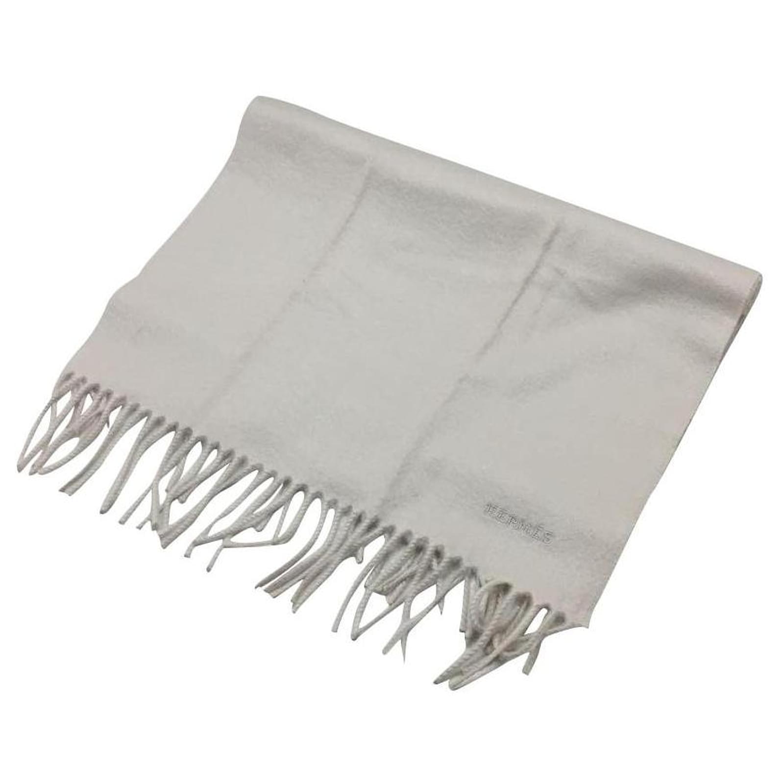 Hermès HERMES Muffler Beige Cashmere ref.730401 - Joli Closet