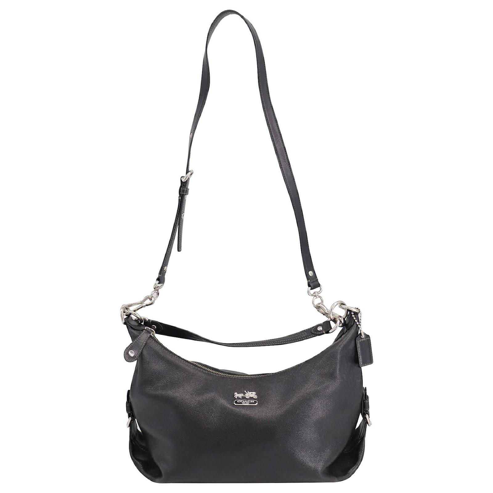Coach Sac Hobo Madison Hailey en Cuir Noir ref.730440 - Joli Closet