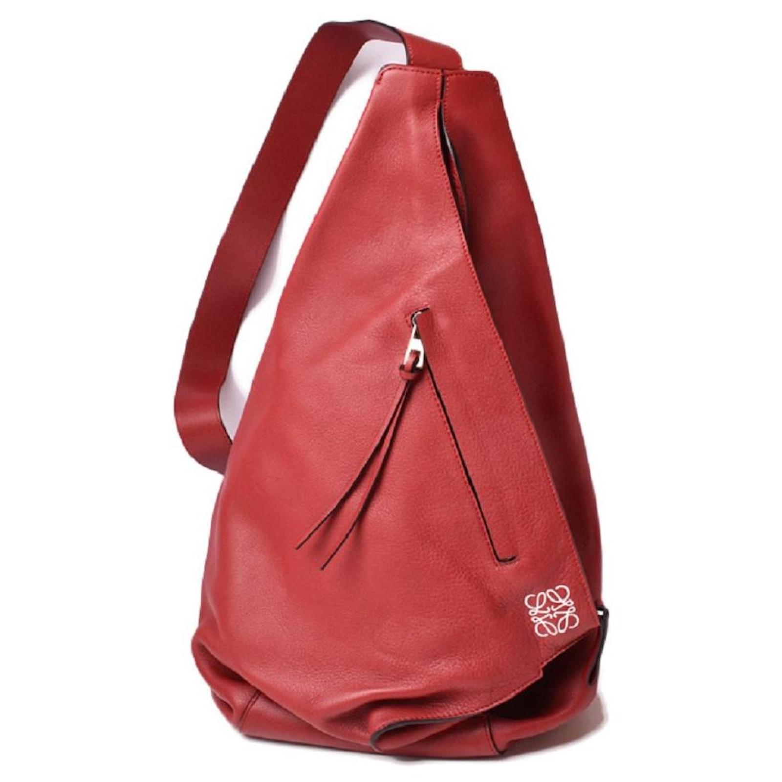 Loewe Backpack Dark red Leather ref.730726 - Joli Closet