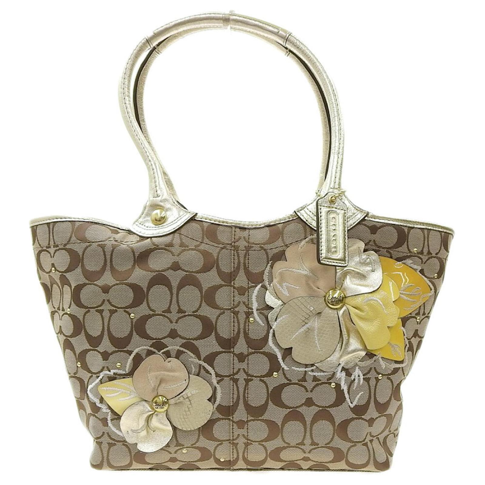 Coach Signature Beige Cloth ref.731459 - Joli Closet