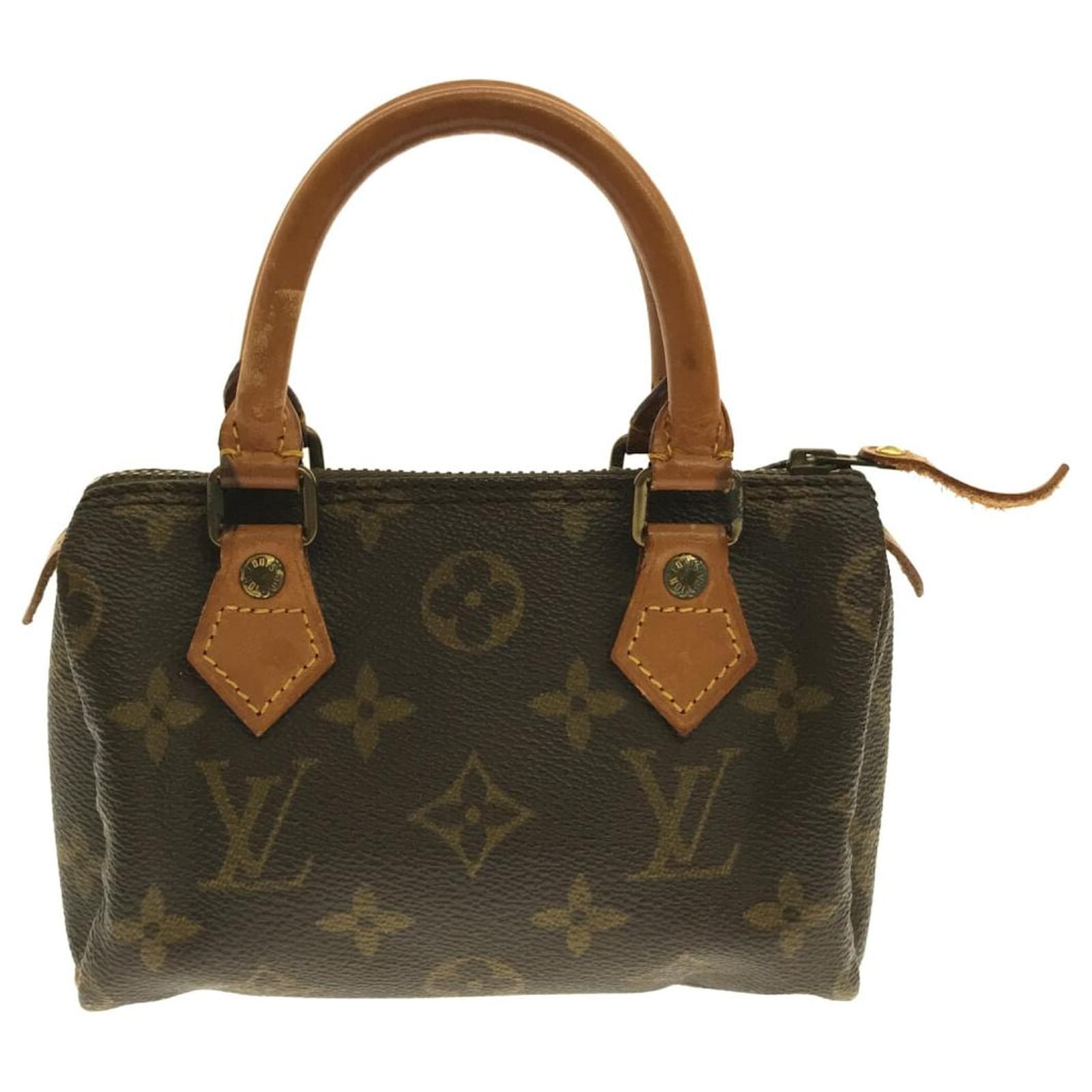 Louis Vuitton Mini Speedy Brown Cloth ref.731797 - Joli Closet