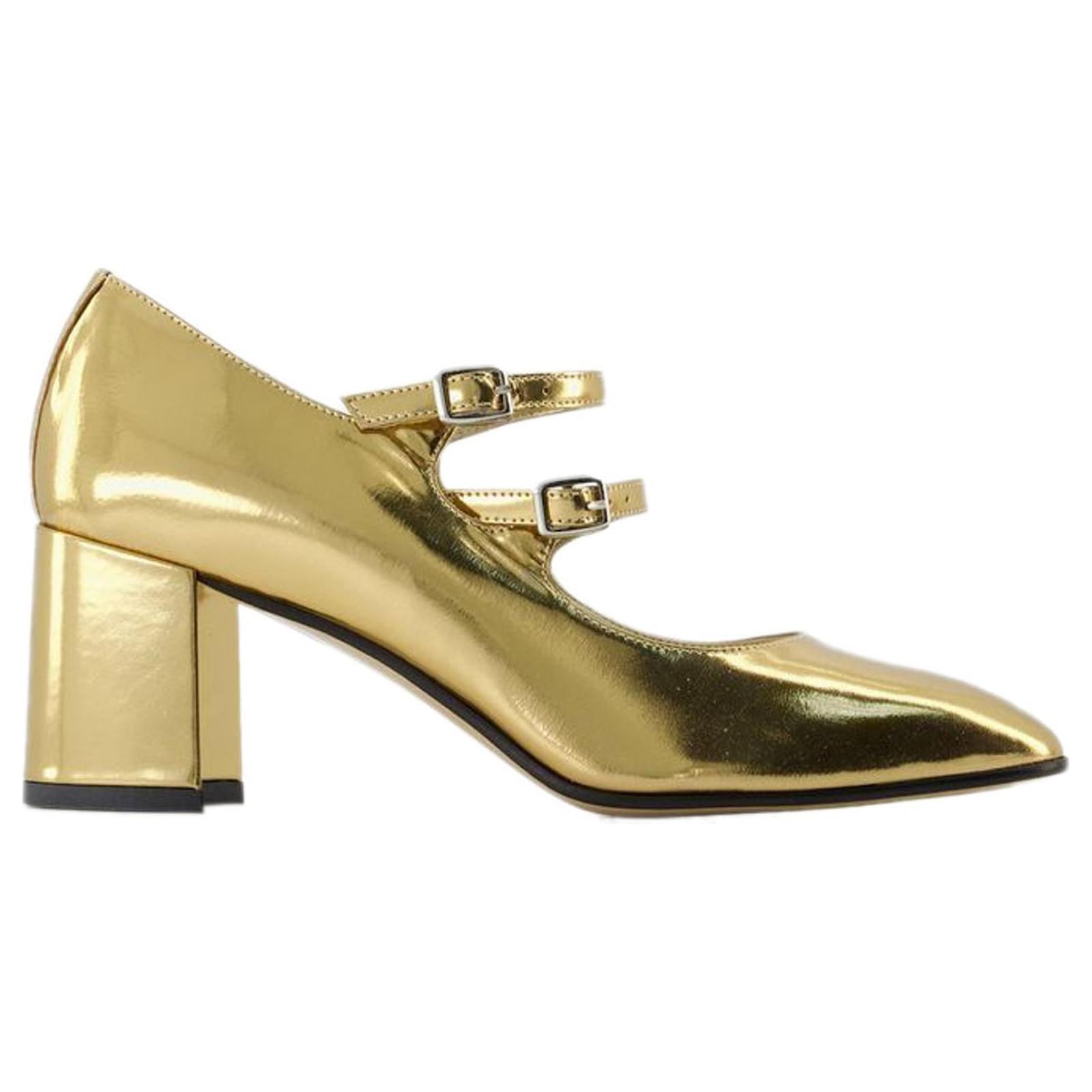 Alice Pumps - Carel - Specchio Gold - Leather Metallic ref.732165 ...