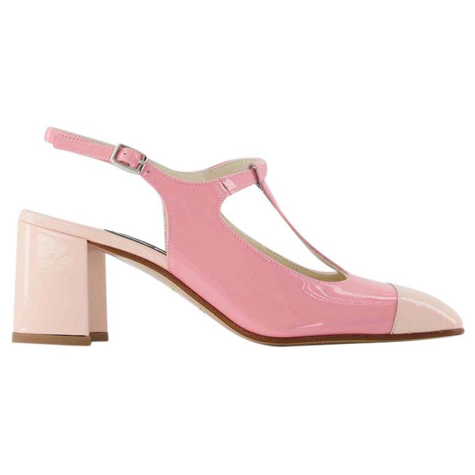 Décolleté Cannes - Carel - Rosa - Pelle Multicolore ref.732375 - Joli ...