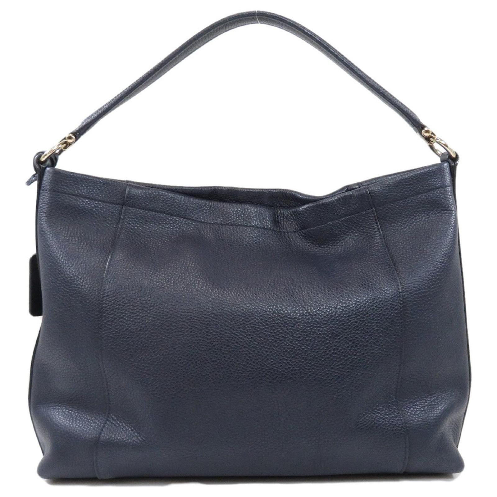 Coach Navy blue Leather ref.733062 - Joli Closet