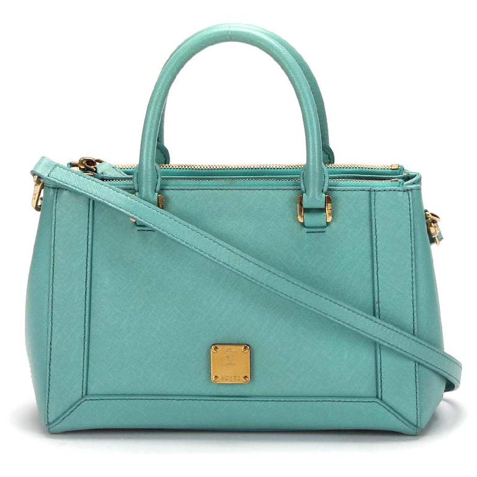 MCM Nuovo Leather Shoulder Bag Green Pony-style calfskin ref.733927 ...