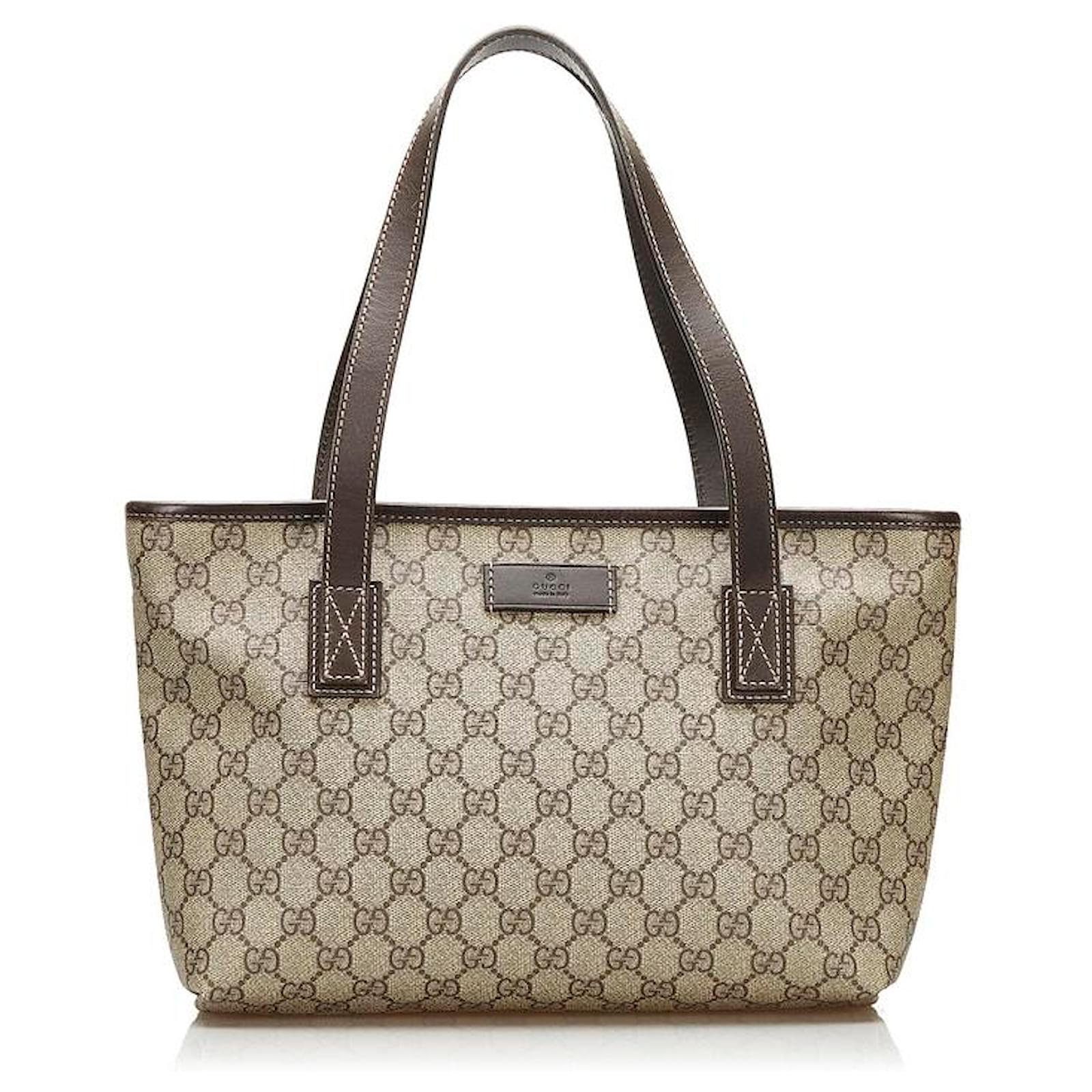 Gucci GG Supreme Tote Bag Brown ref.734282 - Joli Closet