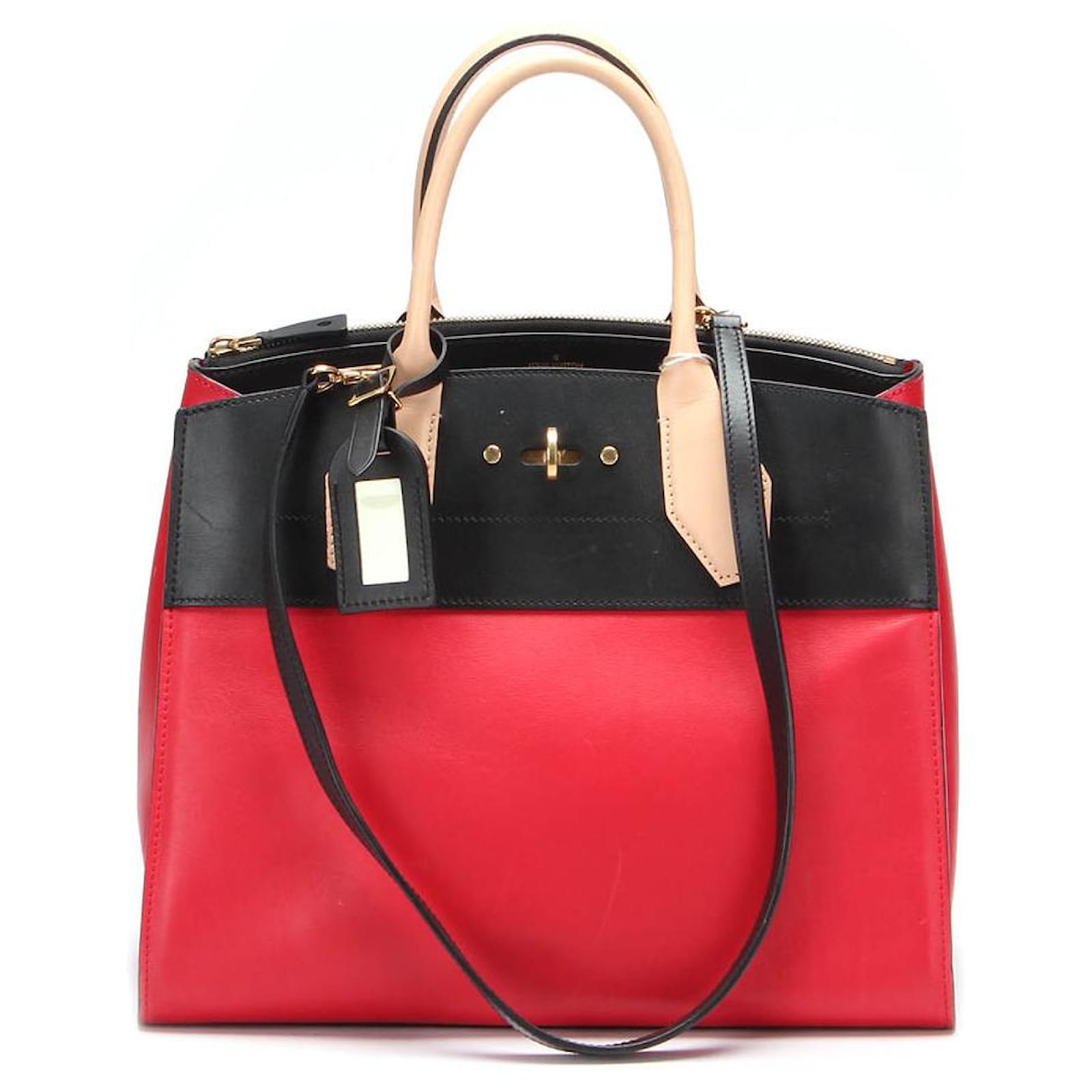Louis Vuitton Sac City Steamer tricolore en cuir Veau façon poulain ...